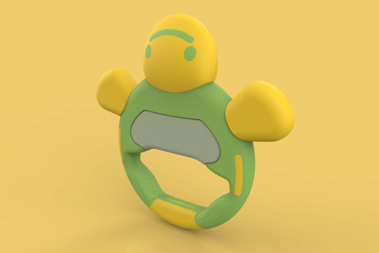 Baby Rattle Toy Turtle - 3D Model by surf3d