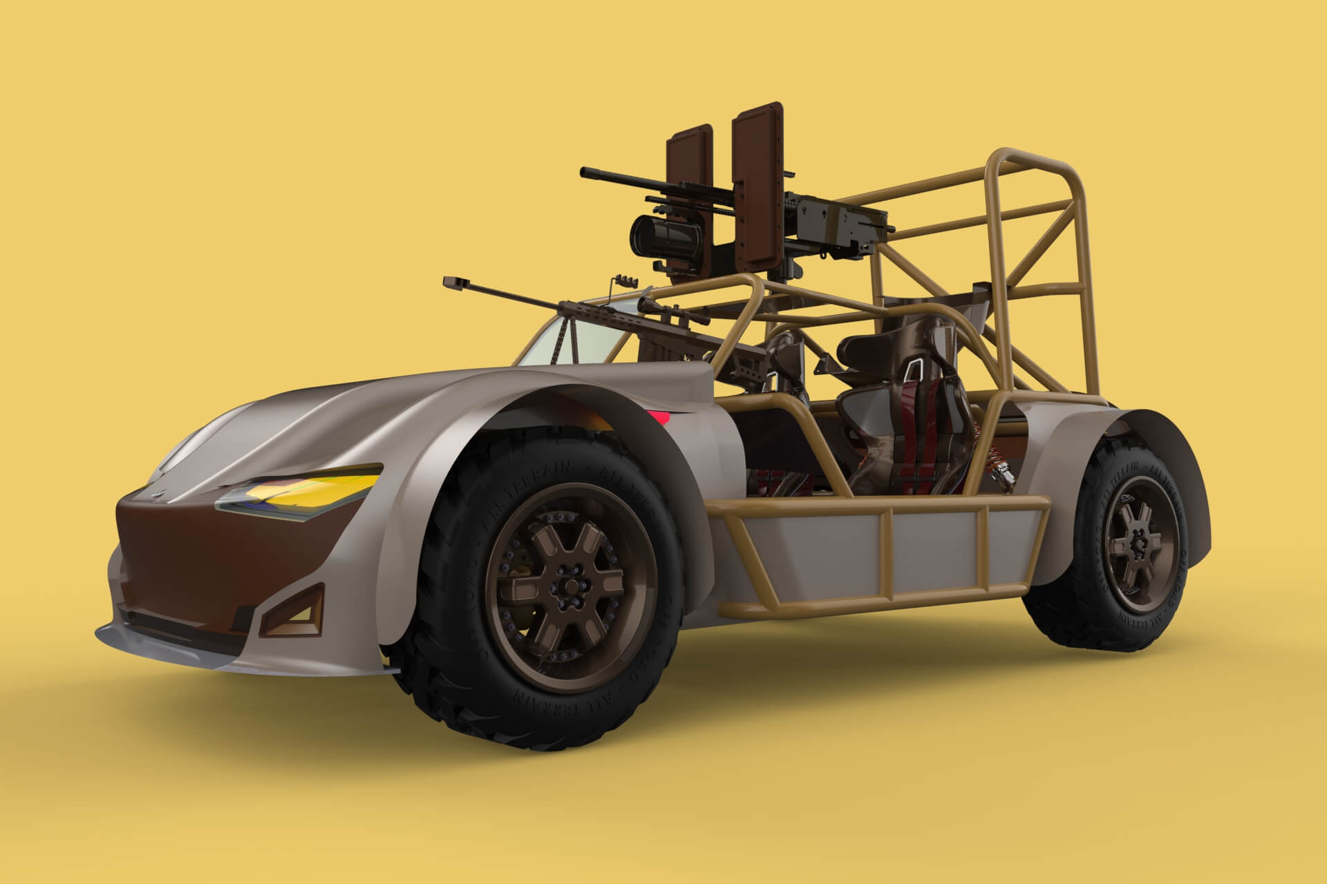 Desert Patrol Vehicle Military Dpv Dune Buggy - 3D Model by surf3d