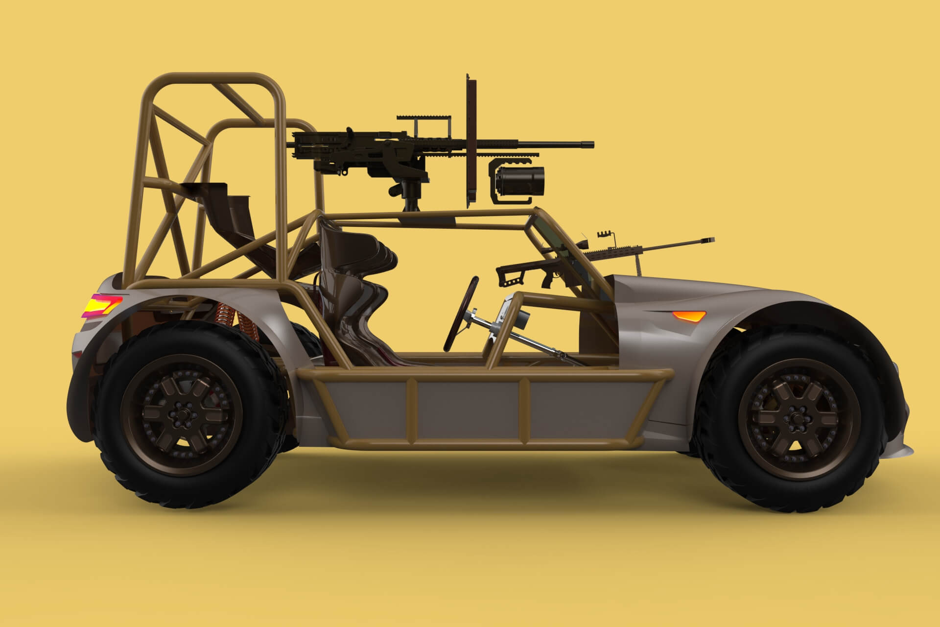 Desert Patrol Vehicle Military Dpv Dune Buggy - 3D Model by surf3d