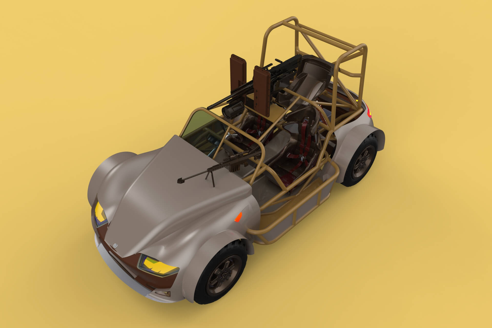 Desert Patrol Vehicle Military Dpv Dune Buggy - 3D Model by surf3d