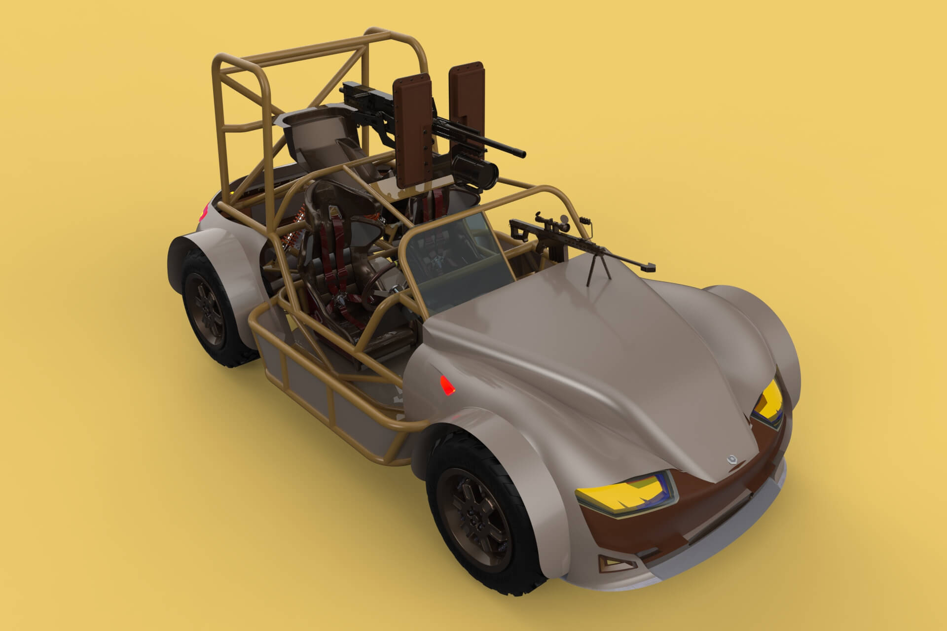 Desert Patrol Vehicle Military Dpv Dune Buggy - 3D Model by surf3d