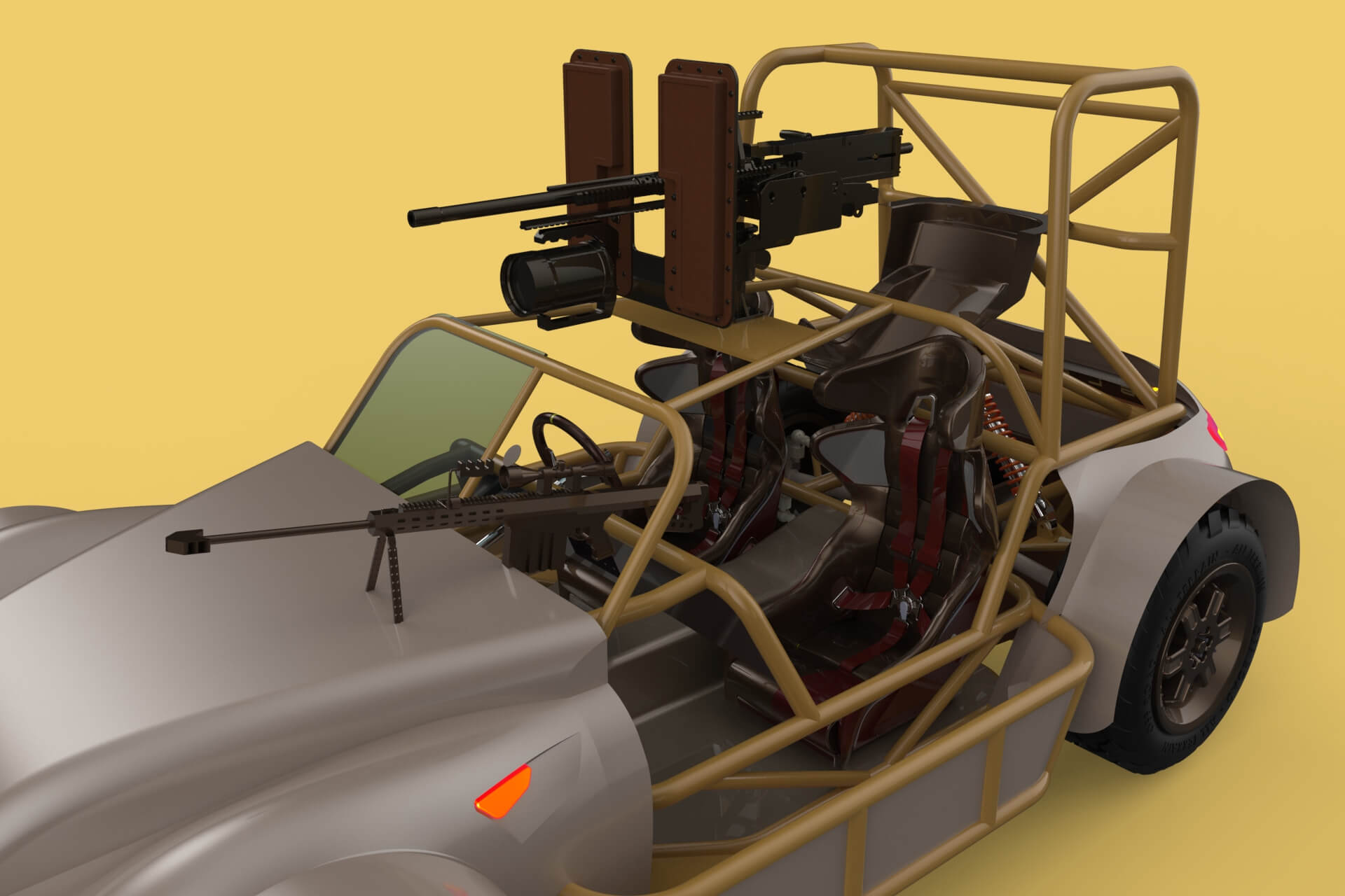 Desert Patrol Vehicle Military Dpv Dune Buggy - 3D Model by surf3d