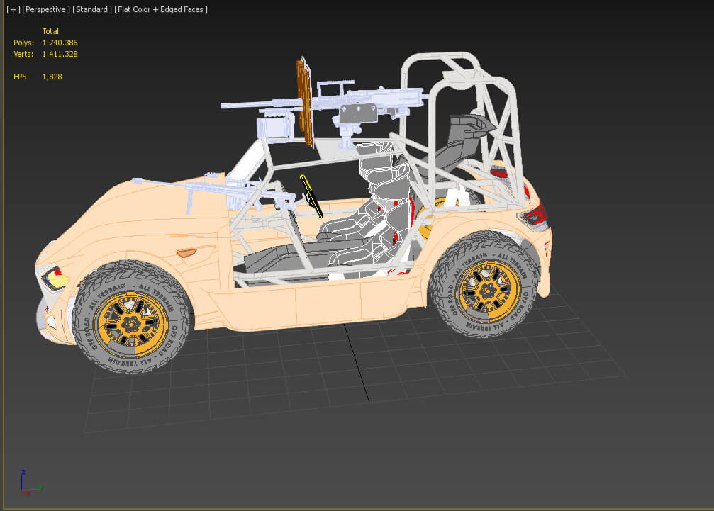 Desert Patrol Vehicle Military Dpv Dune Buggy - 3D Model by surf3d