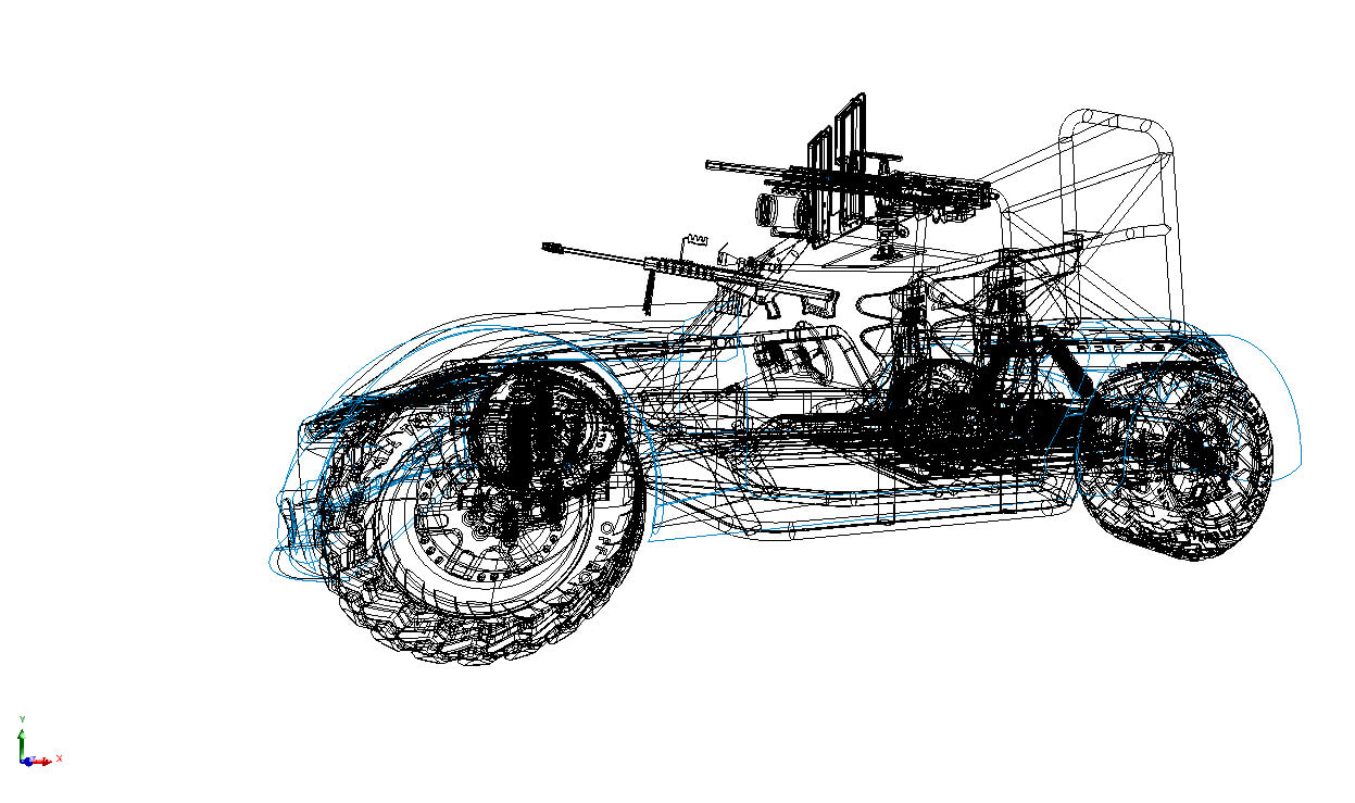 Desert Patrol Vehicle Military Dpv Dune Buggy - 3D Model by surf3d