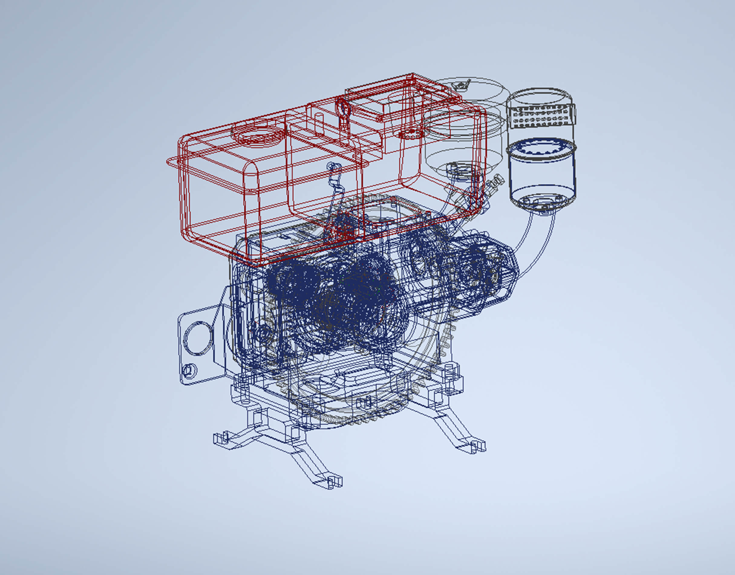 Diesel Engine Machine - 3D Model by surf3d