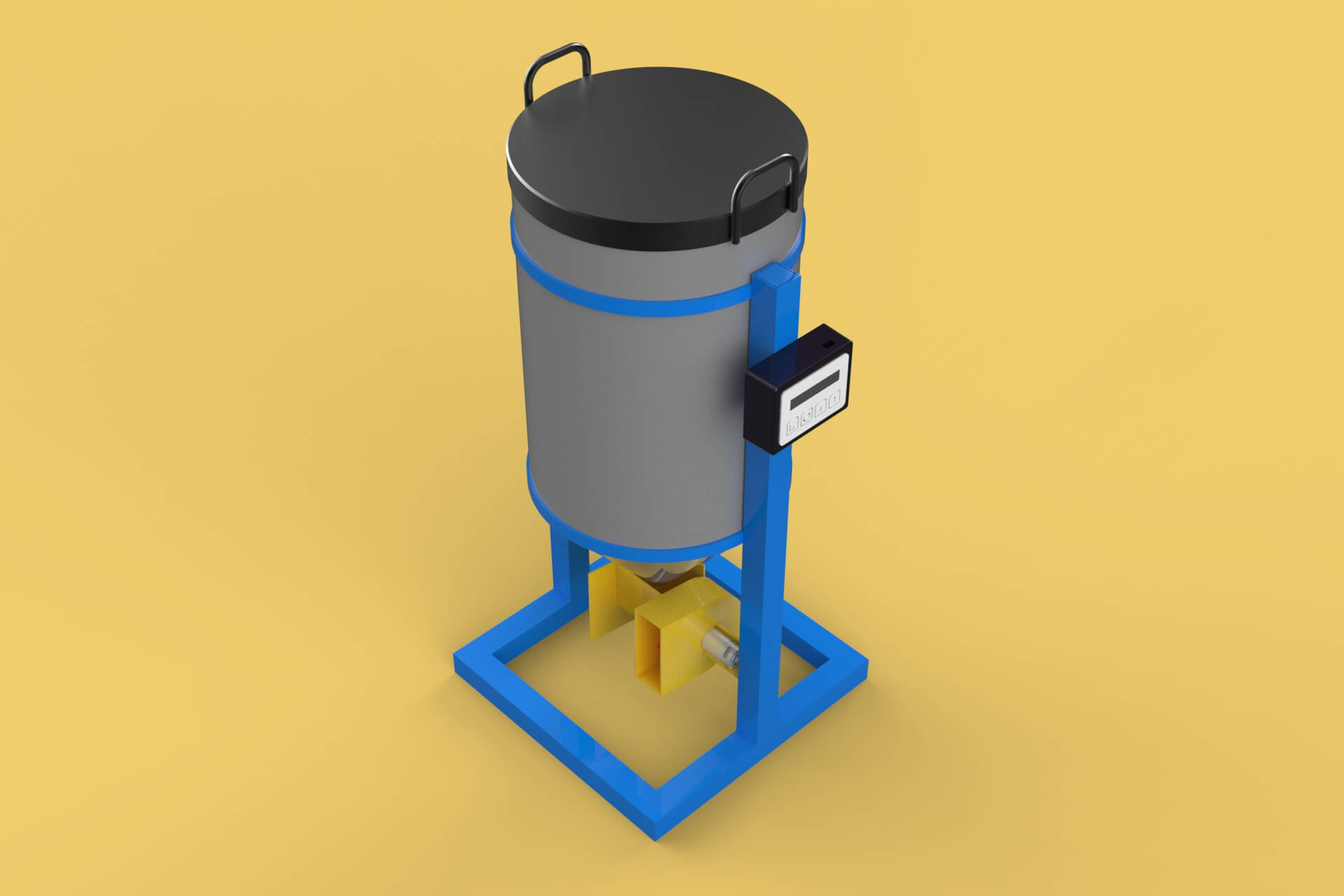 Directional Fish Feeder Centrifugal Spreader Rotary - 3D Model by surf3d