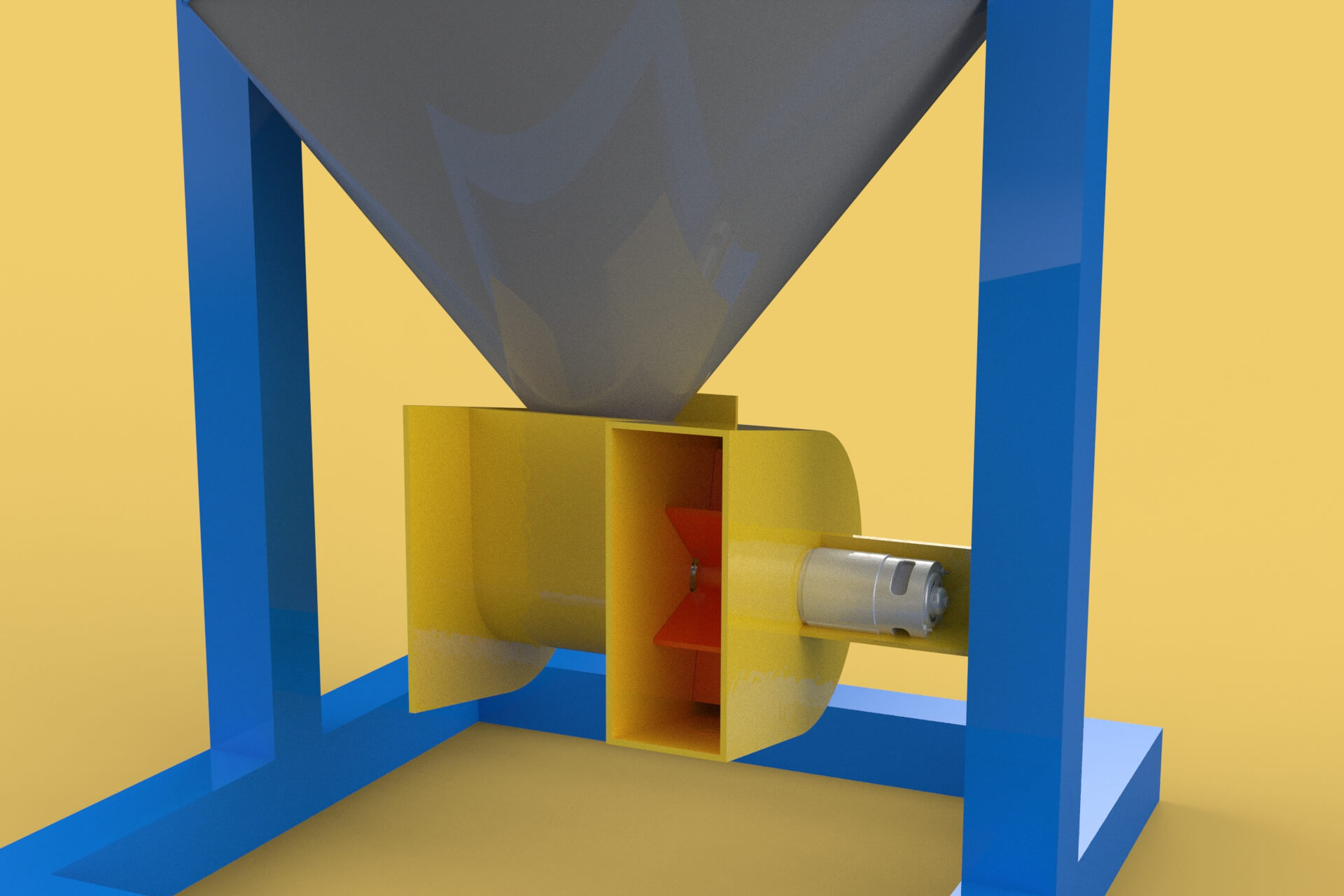 Directional Fish Feeder Centrifugal Spreader Rotary - 3D Model by surf3d