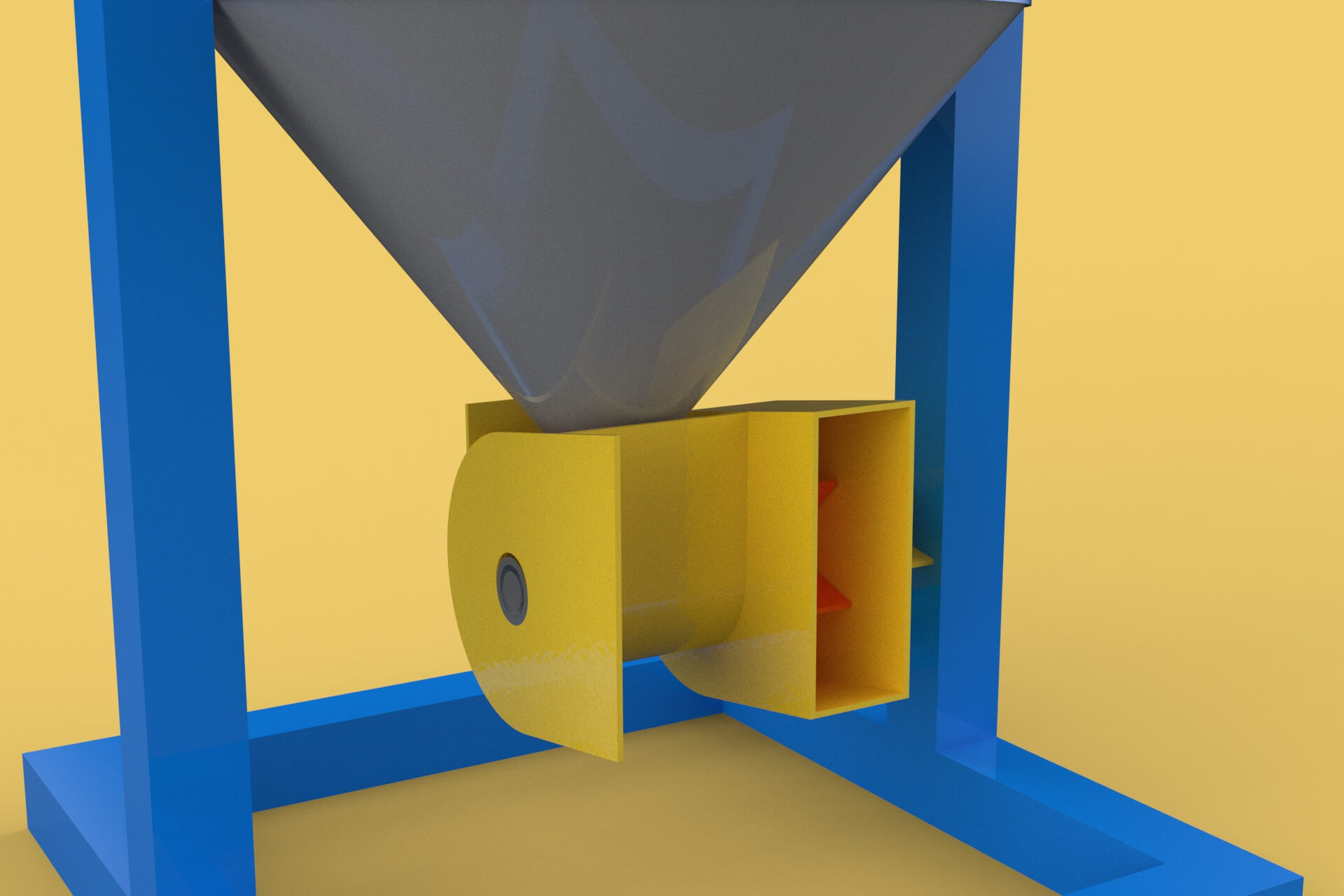 Directional Fish Feeder Centrifugal Spreader Rotary - 3D Model by surf3d