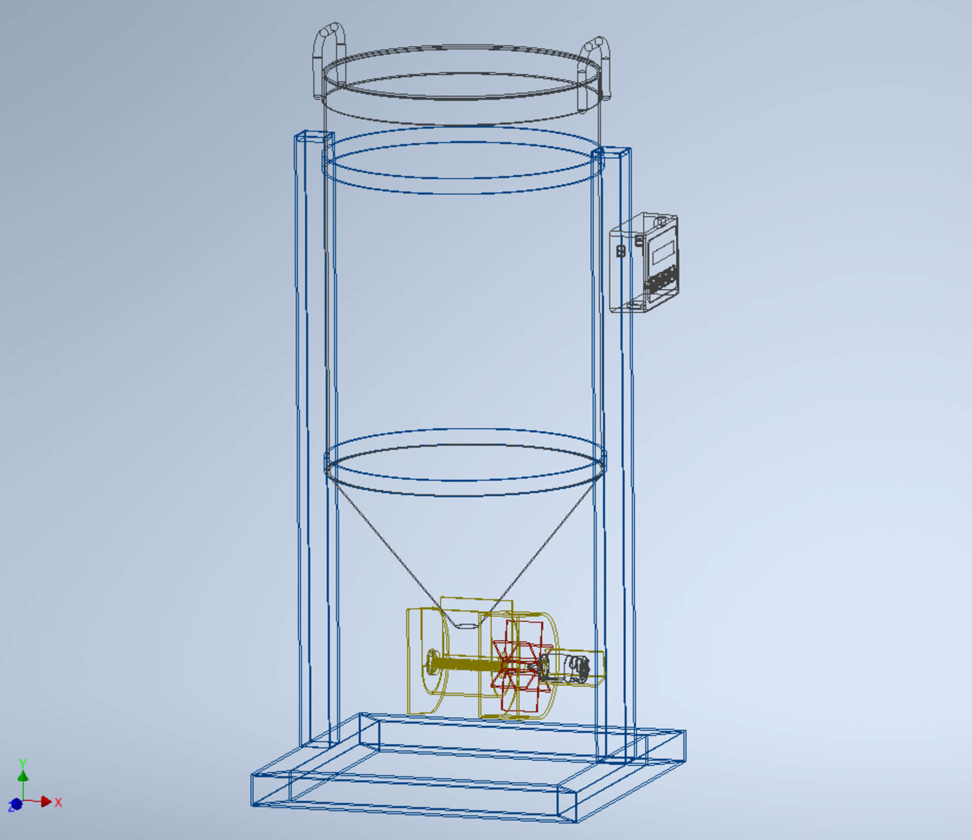 Directional Fish Feeder Centrifugal Spreader Rotary - 3D Model by surf3d