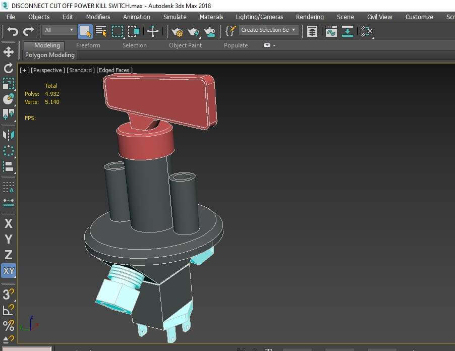 Power Switch - 3D Model by surf3d