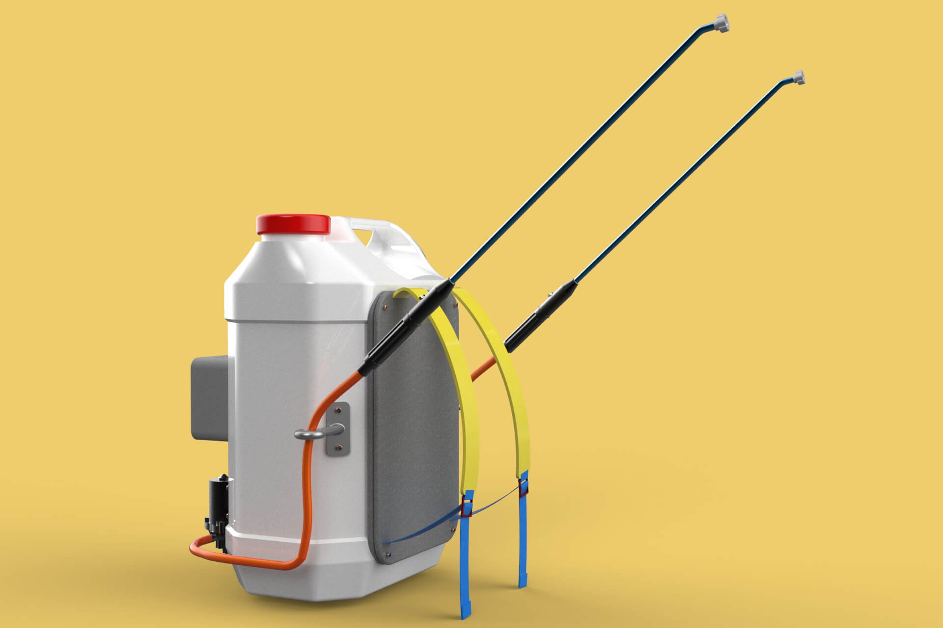 Diy Electric Sprayer Knapsack Jerrycan Tank Pump Battery - 3D Model by ...