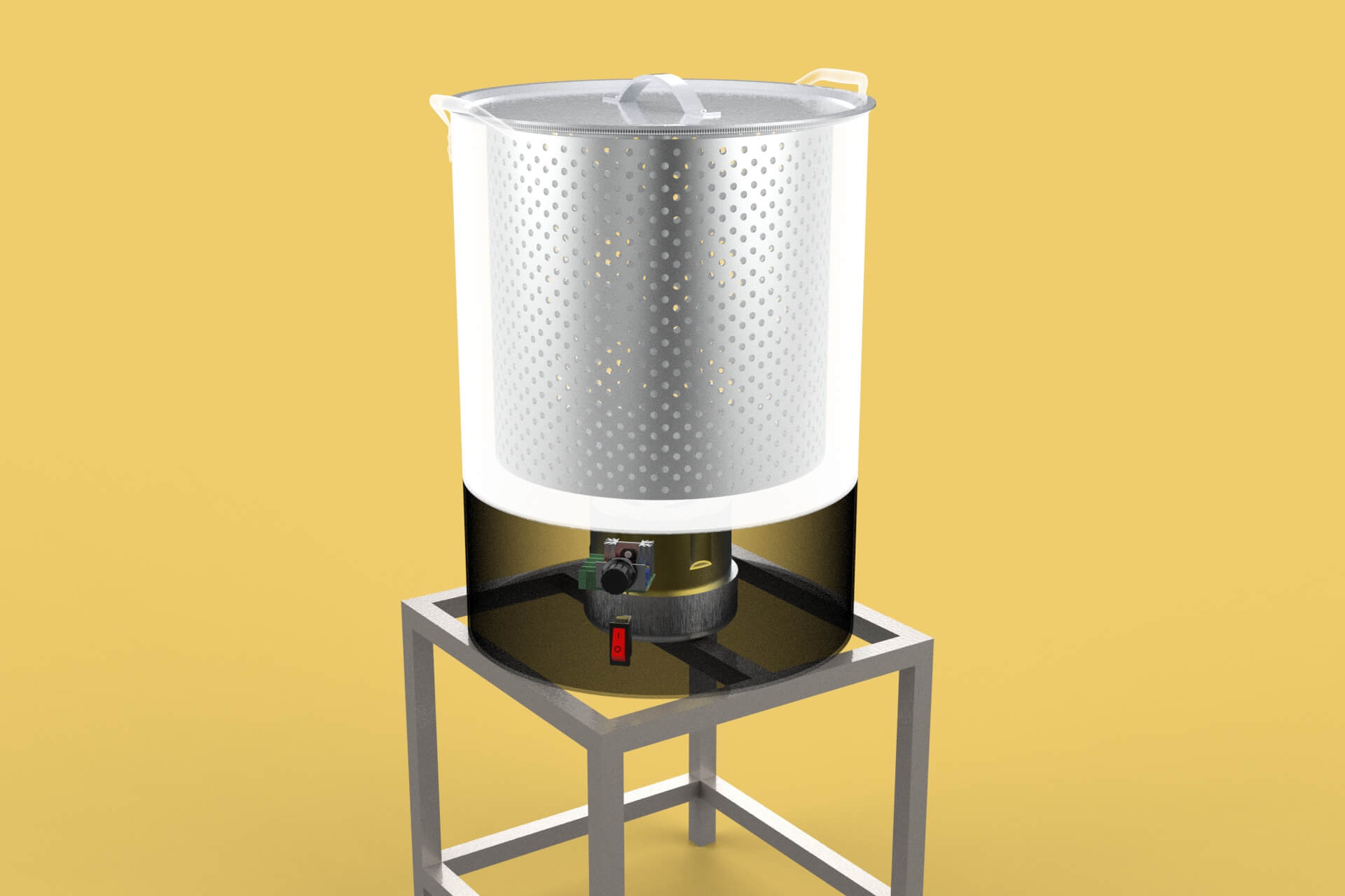 Drainer Spinner Machine Oil Filter Food Centrifugal Dryer - 3D Model by ...