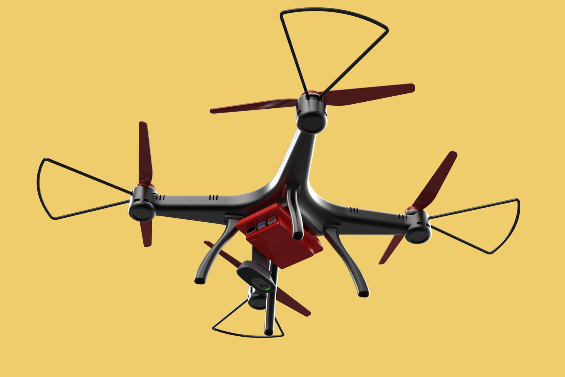 Drone Webcam HD Camera Mod Quadcopter UAV Uas Aerial Fpv RC - 3D Model ...