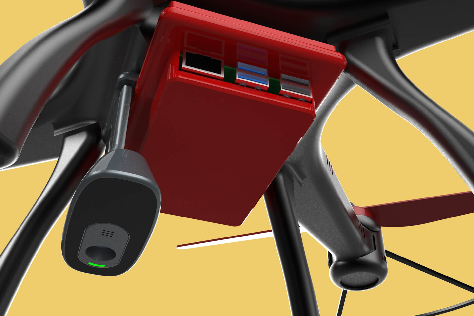 Drone Webcam HD Camera Mod Quadcopter UAV Uas Aerial Fpv RC - 3D Model ...