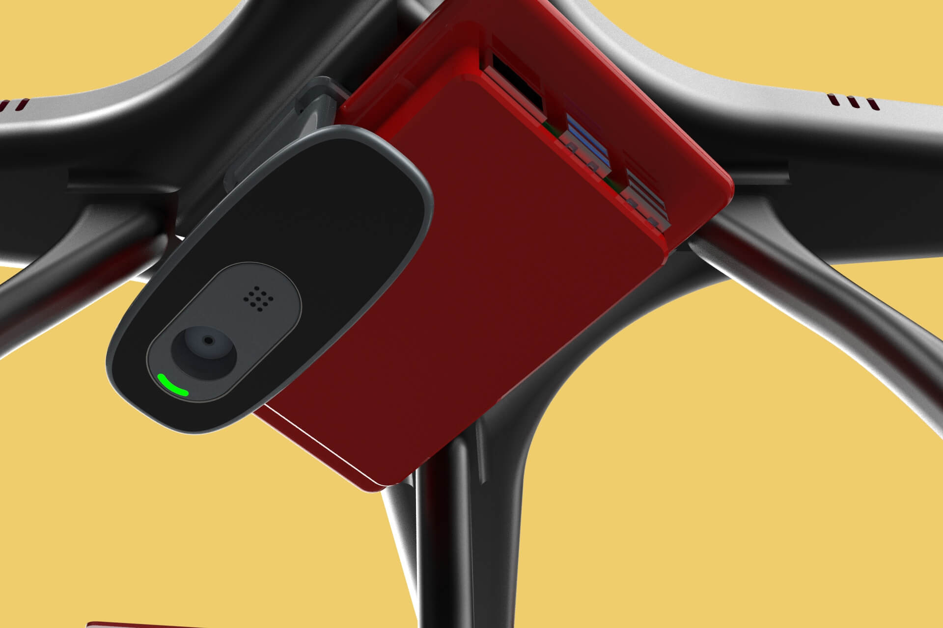 Drone Webcam HD Camera Mod Quadcopter UAV Uas Aerial Fpv RC - 3D Model ...