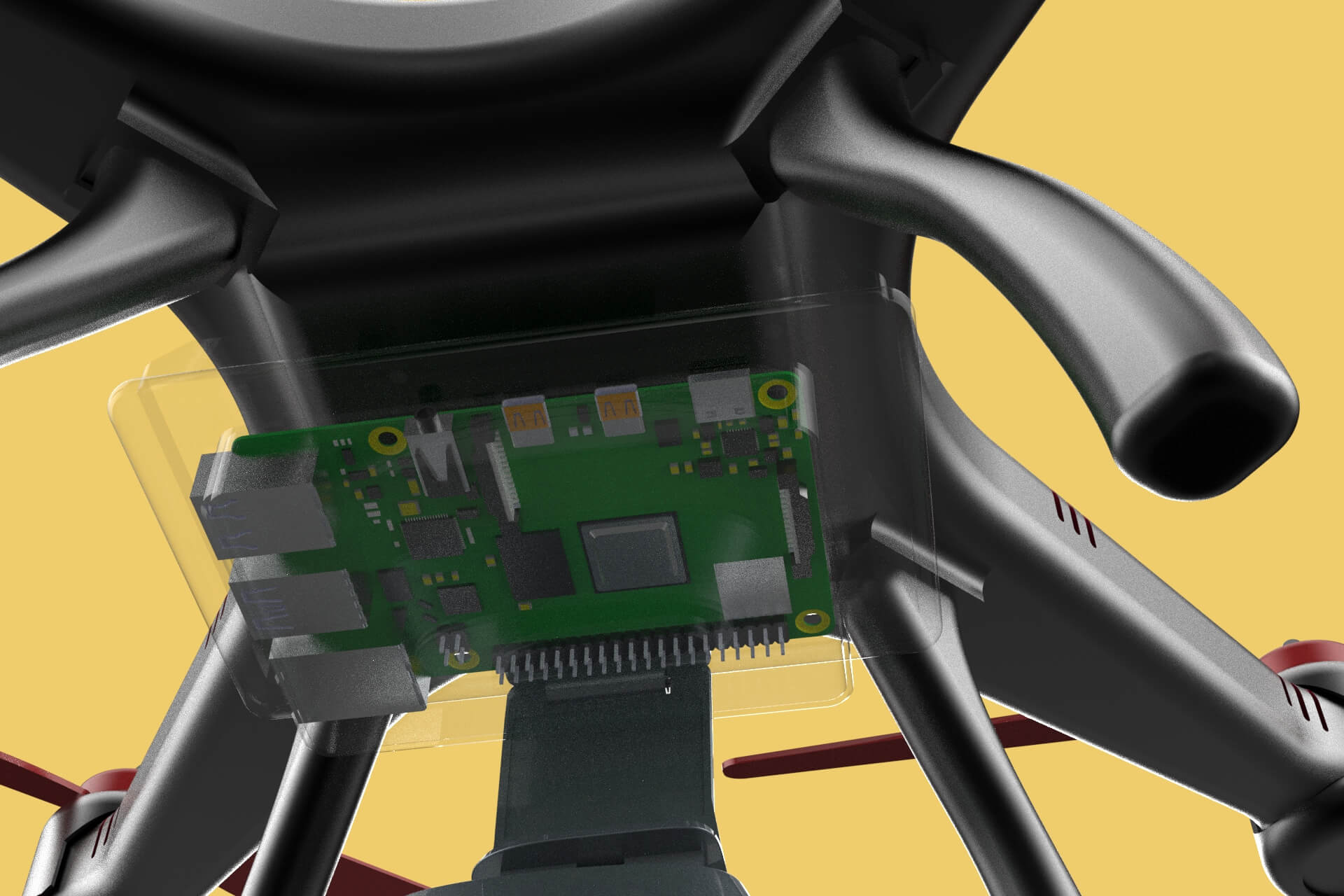 Drone Webcam HD Camera Mod Quadcopter UAV Uas Aerial Fpv RC - 3D Model ...