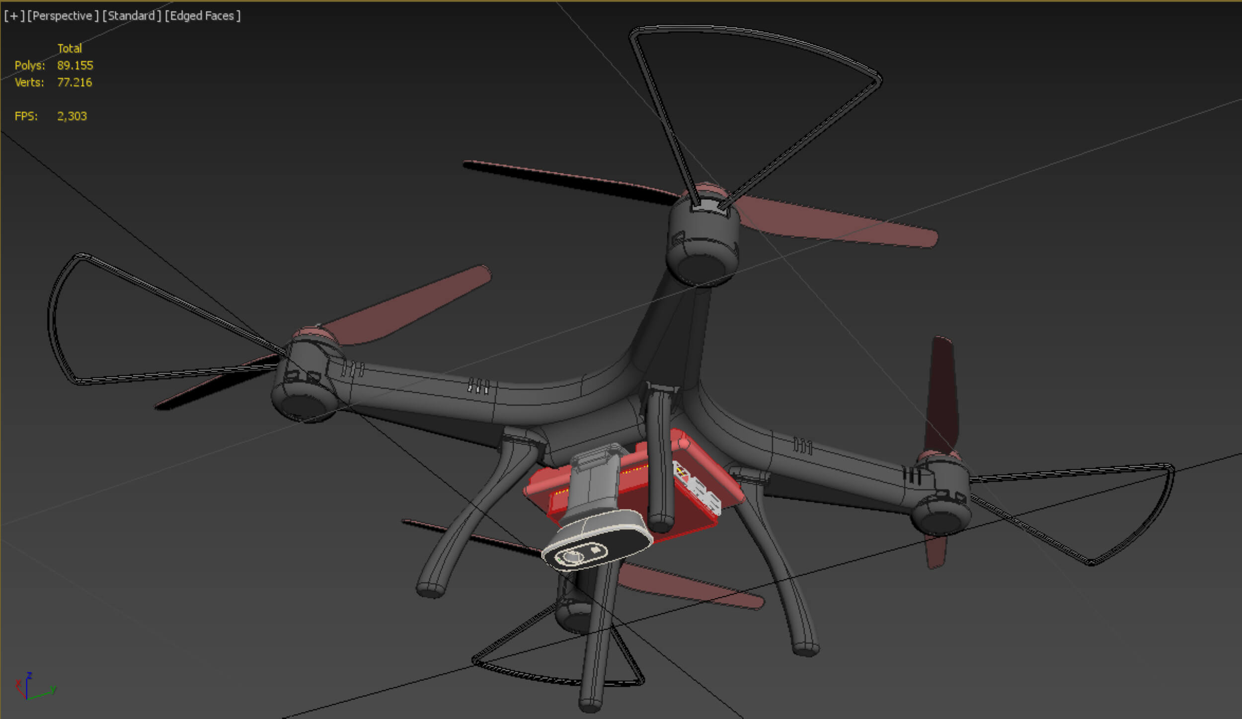 Drone Webcam HD Camera Mod Quadcopter UAV Uas Aerial Fpv RC - 3D Model ...