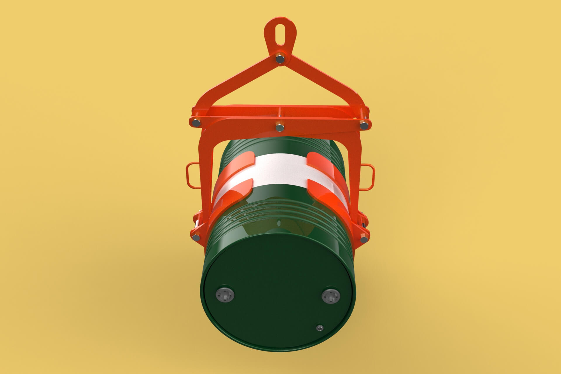 Drum Barrel Horizontal Tongs Scissor Gripper Lifting Clamp - 3D Model ...