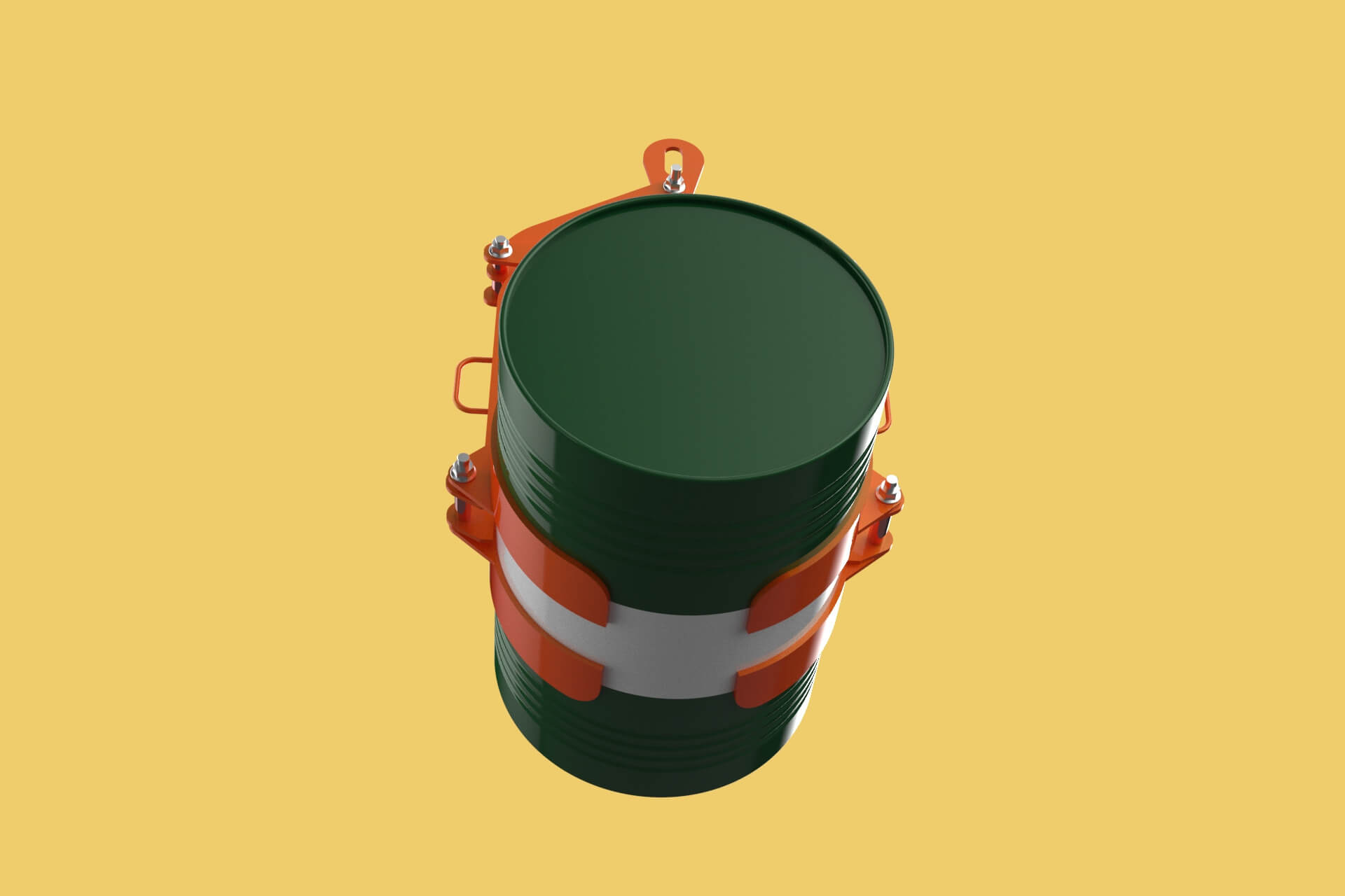 Drum Barrel Horizontal Tongs Scissor Gripper Lifting Clamp - 3D Model ...