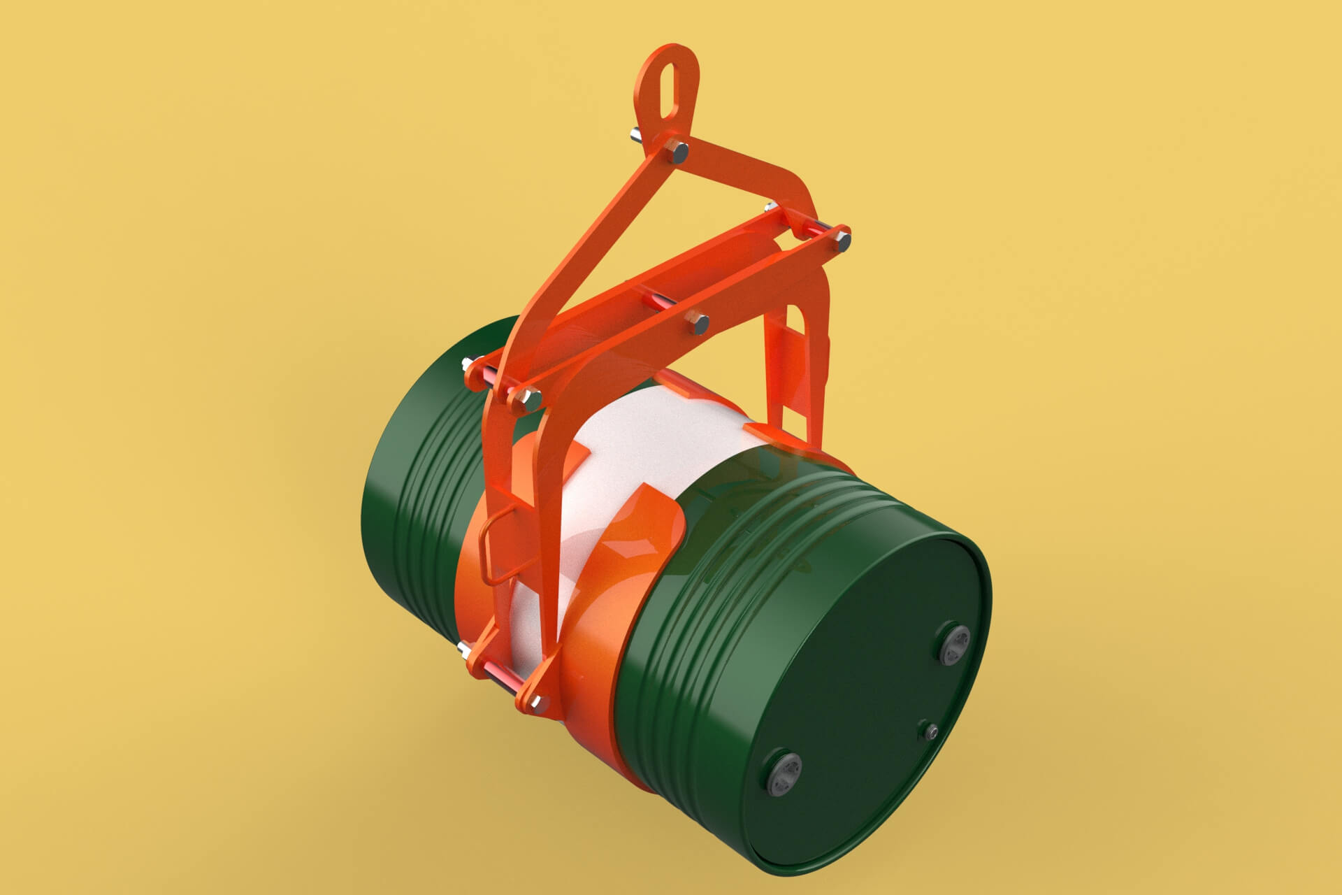 Drum Barrel Horizontal Tongs Scissor Gripper Lifting Clamp - 3D Model ...