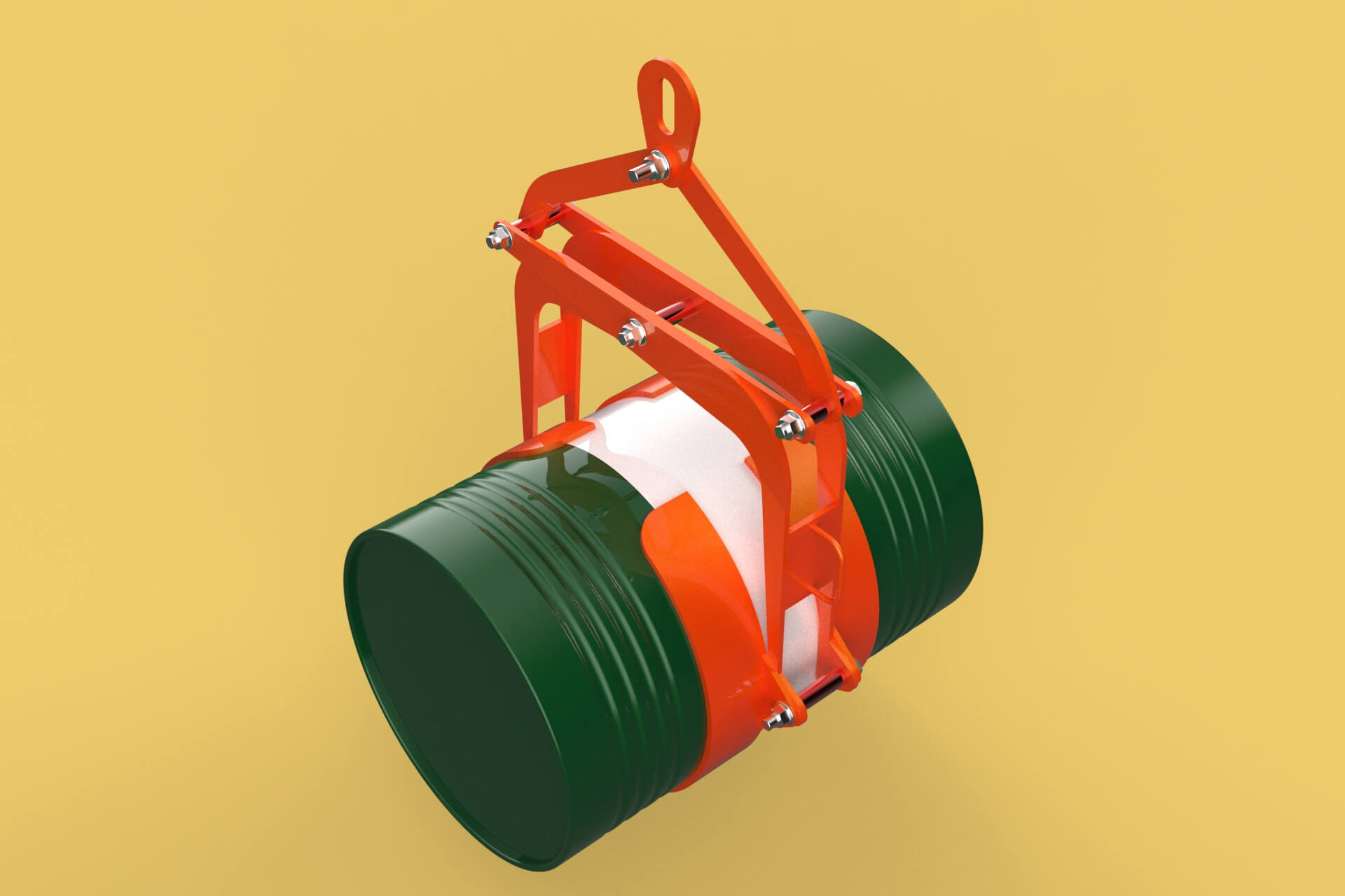 Drum Barrel Horizontal Tongs Scissor Gripper Lifting Clamp - 3D Model ...