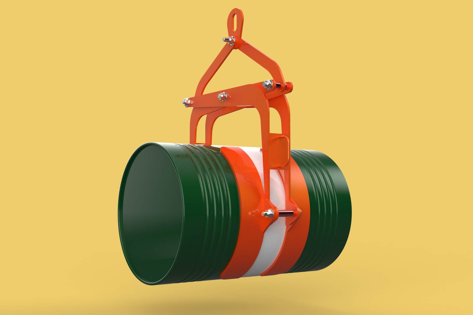 Drum Barrel Horizontal Tongs Scissor Gripper Lifting Clamp - 3D Model ...