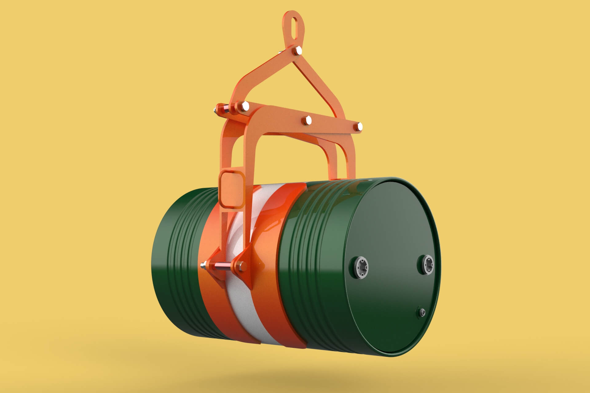 Drum Barrel Horizontal Tongs Scissor Gripper Lifting Clamp - 3D Model ...