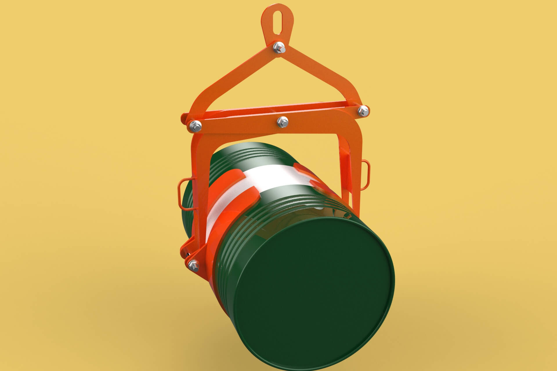 Drum Barrel Horizontal Tongs Scissor Gripper Lifting Clamp - 3D Model ...