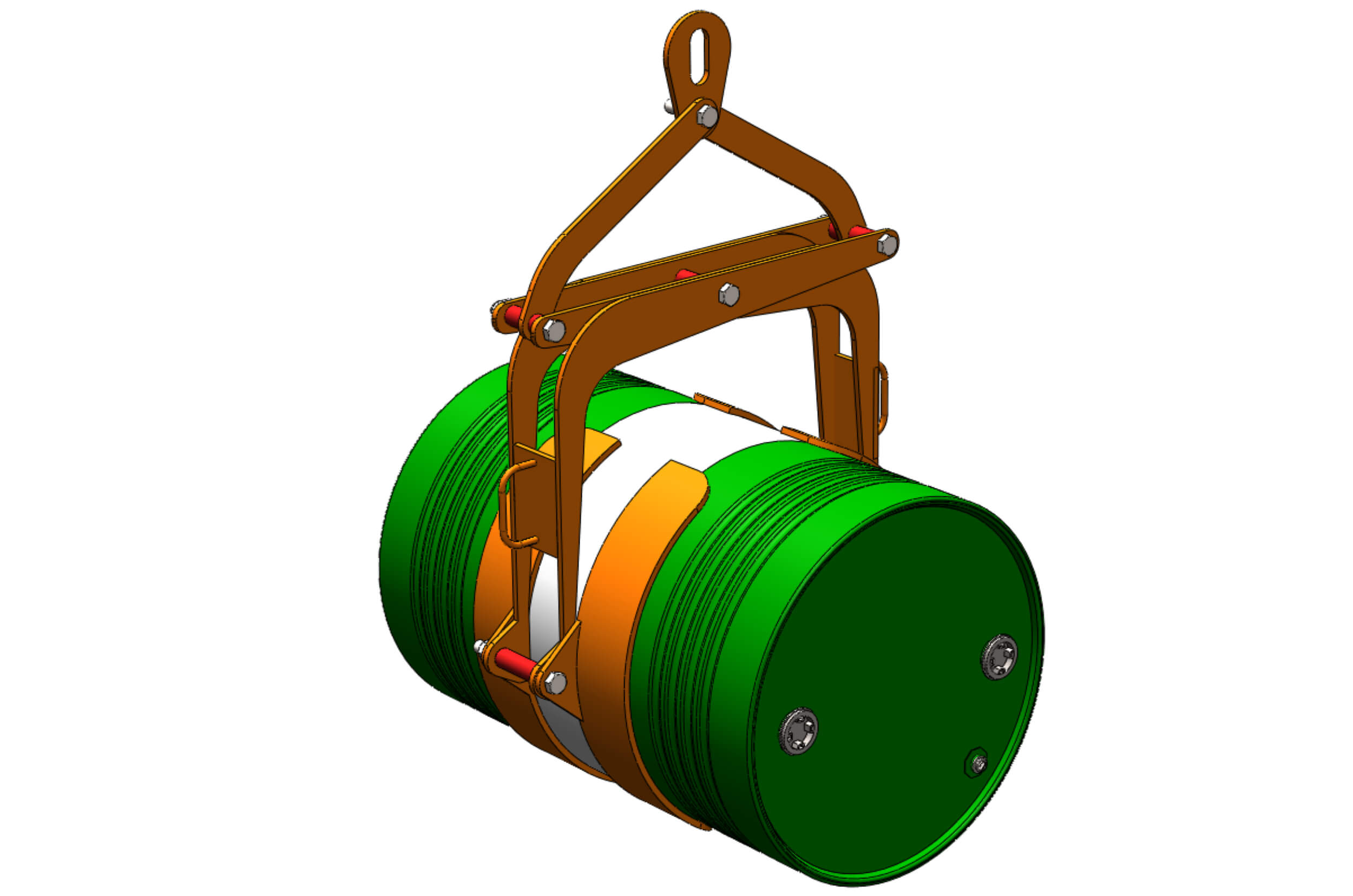 Drum Barrel Horizontal Tongs Scissor Gripper Lifting Clamp - 3D Model ...
