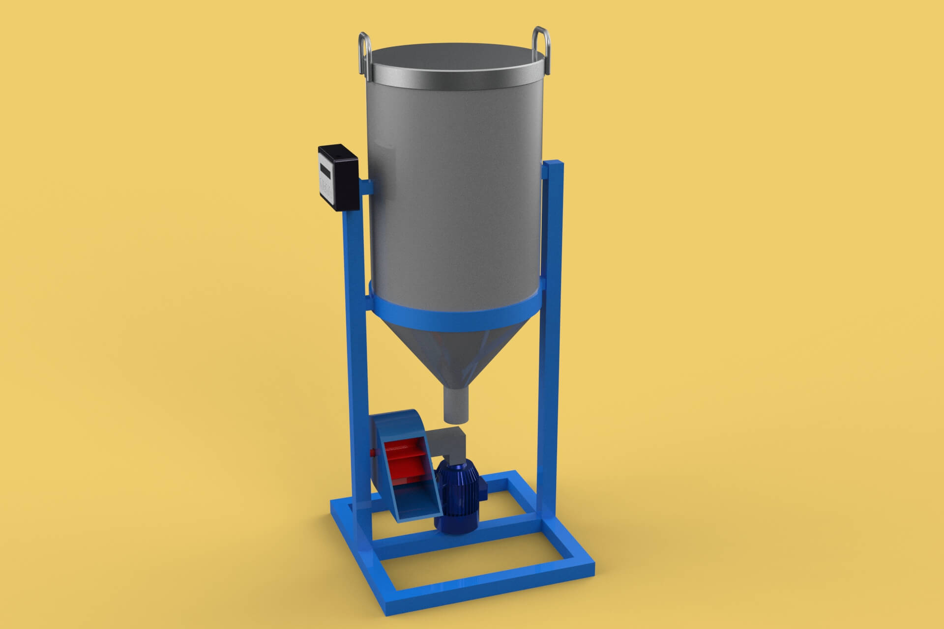 Dual Directional Fish Feeder Centrifugal Spreader Rotary - 3D Model by ...