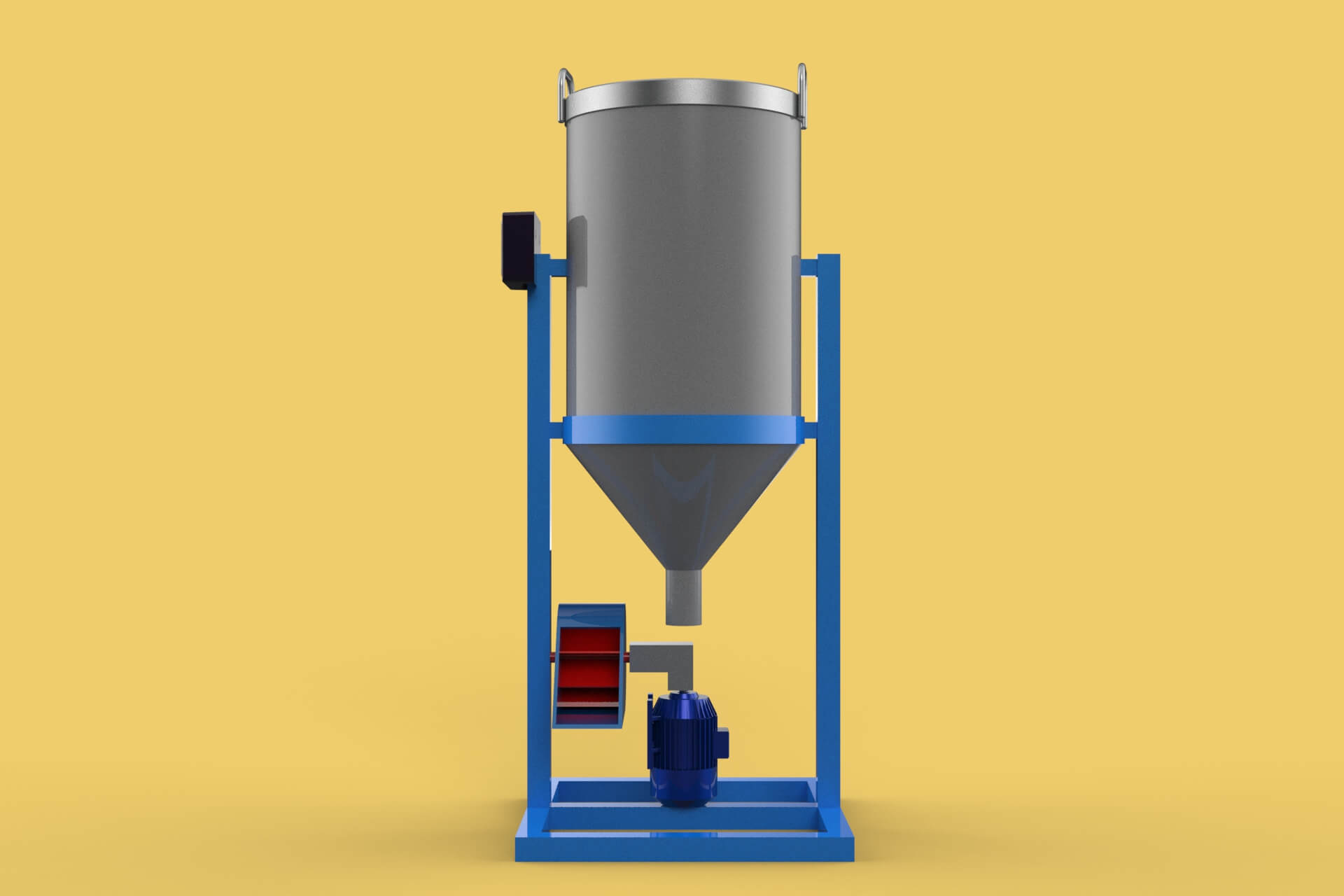 Dual Directional Fish Feeder Centrifugal Spreader Rotary - 3D Model by ...