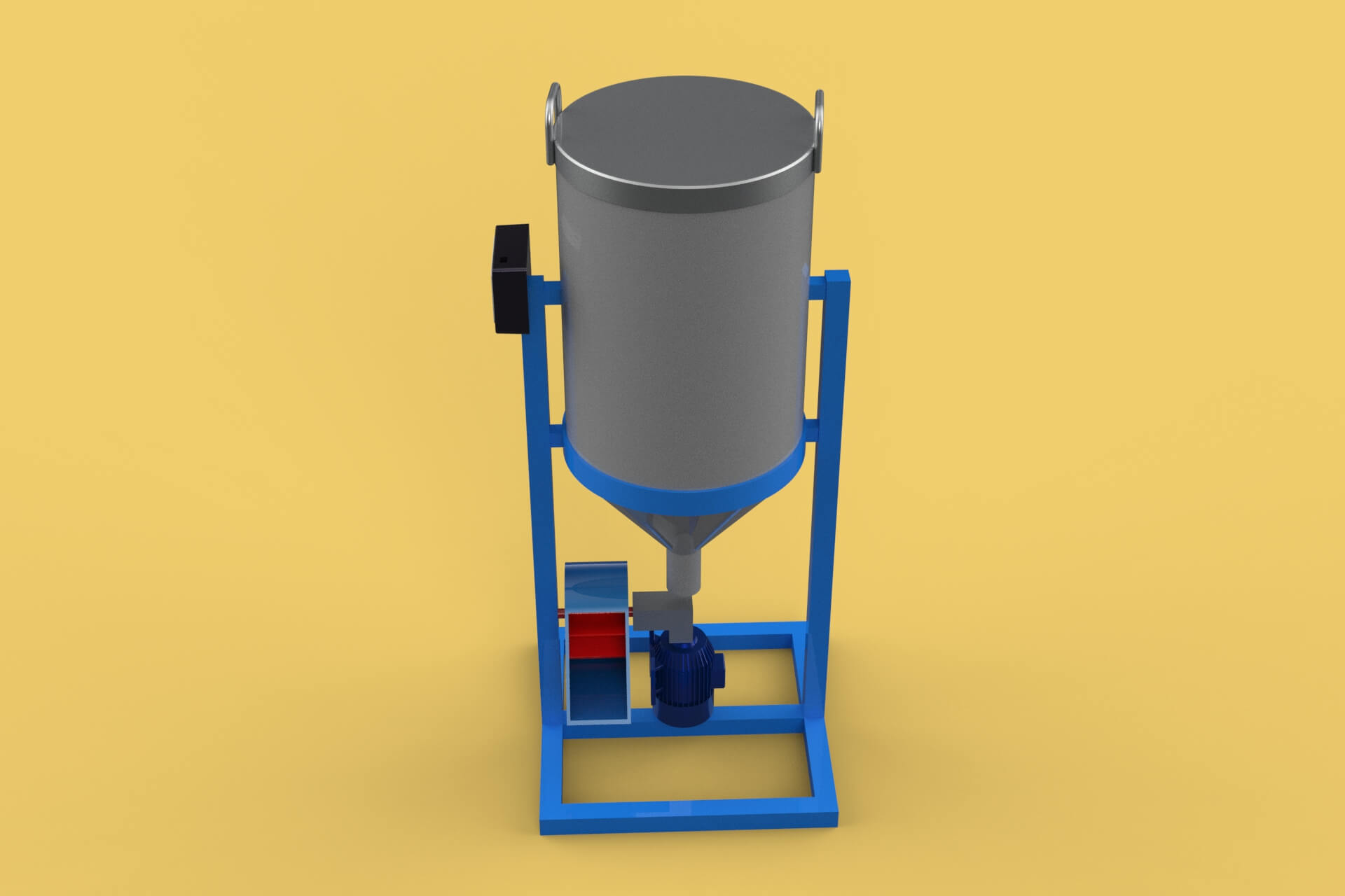Dual Directional Fish Feeder Centrifugal Spreader Rotary - 3D Model by ...