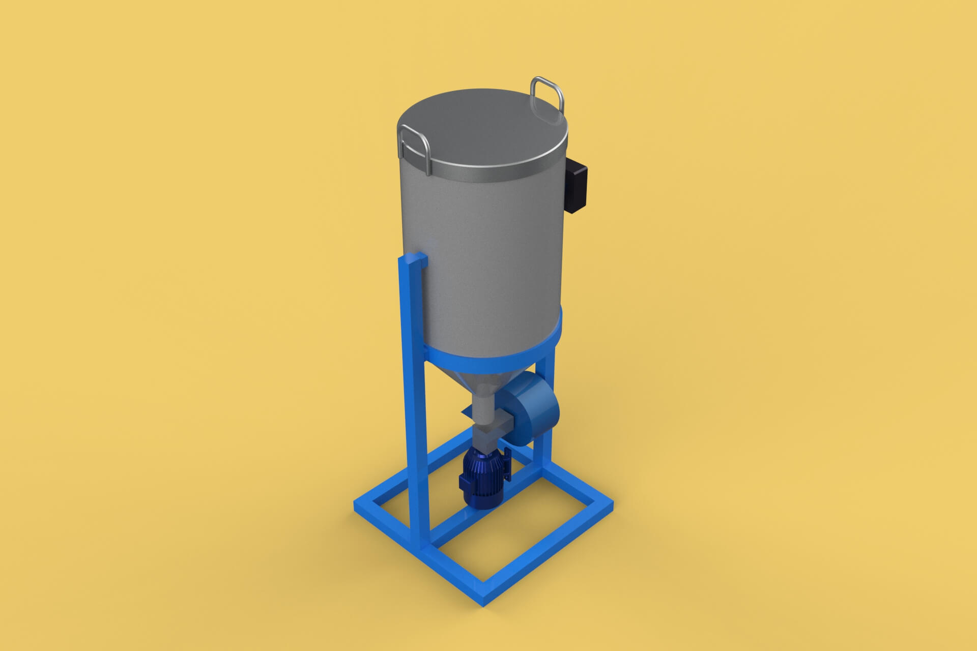 Dual Directional Fish Feeder Centrifugal Spreader Rotary - 3D Model by ...