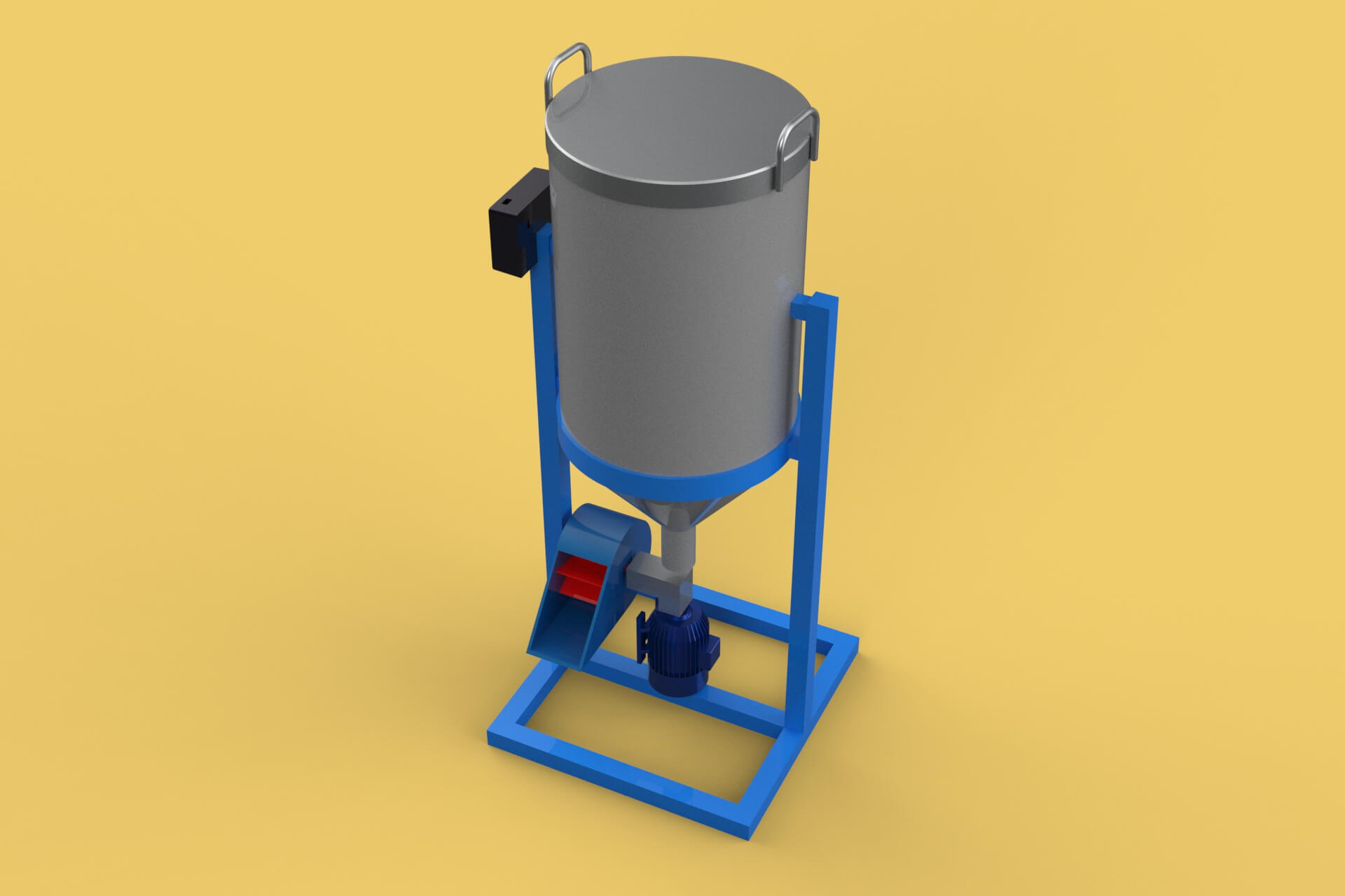 Dual Directional Fish Feeder Centrifugal Spreader Rotary - 3D Model by ...