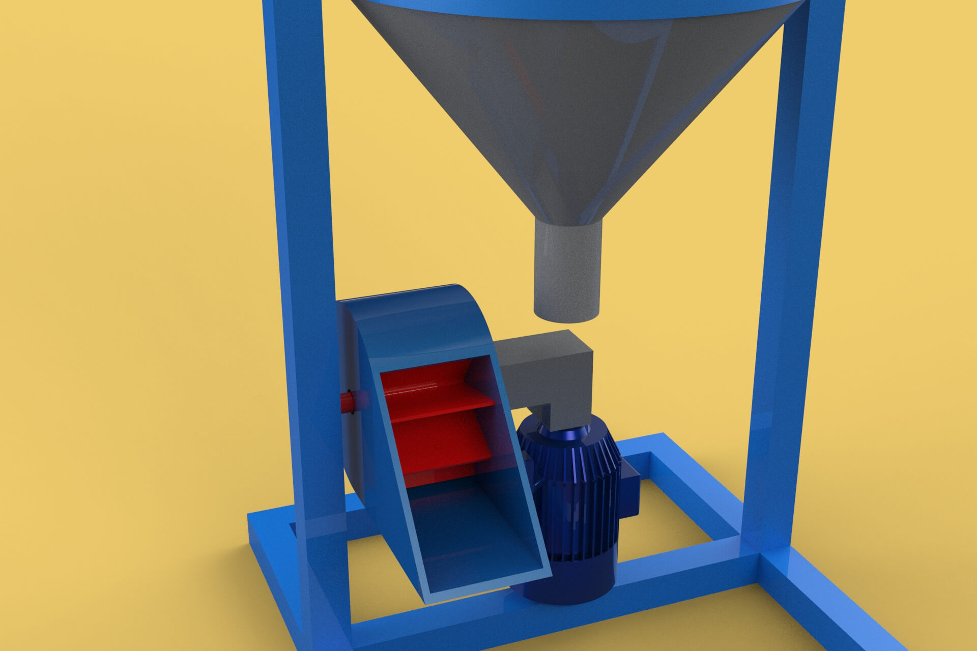 Dual Directional Fish Feeder Centrifugal Spreader Rotary - 3D Model by ...