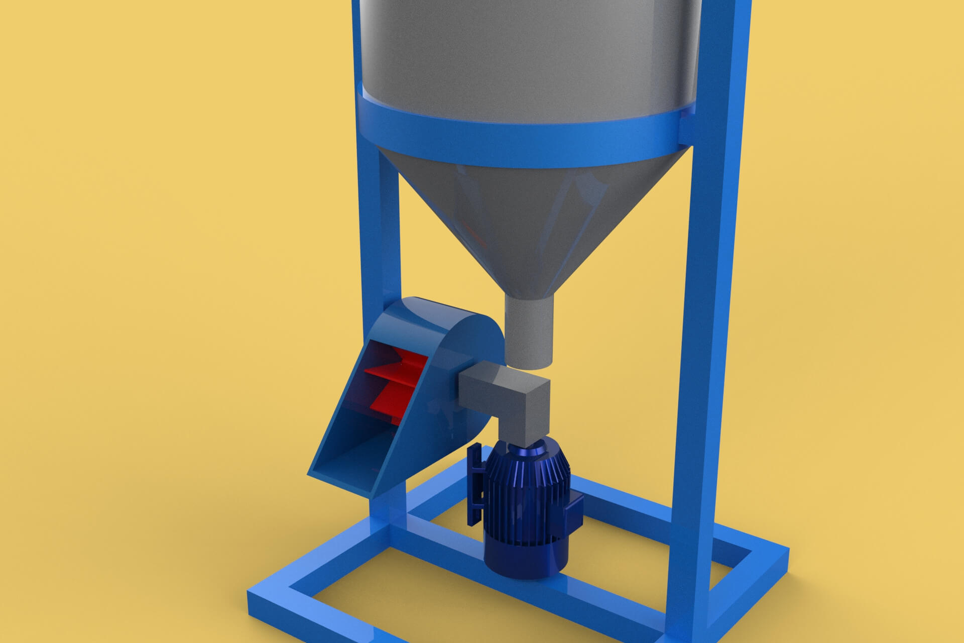 Dual Directional Fish Feeder Centrifugal Spreader Rotary - 3D Model by ...