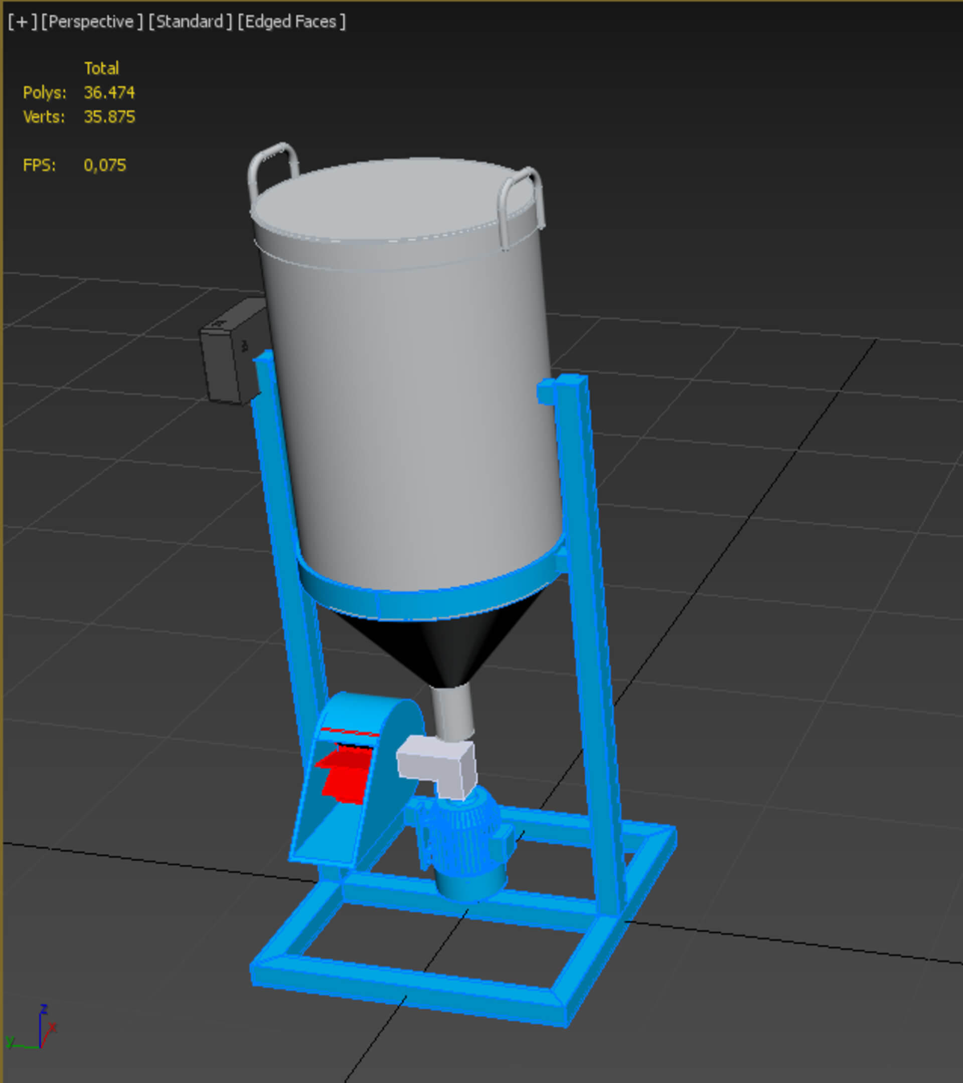 Dual Directional Fish Feeder Centrifugal Spreader Rotary - 3D Model by ...