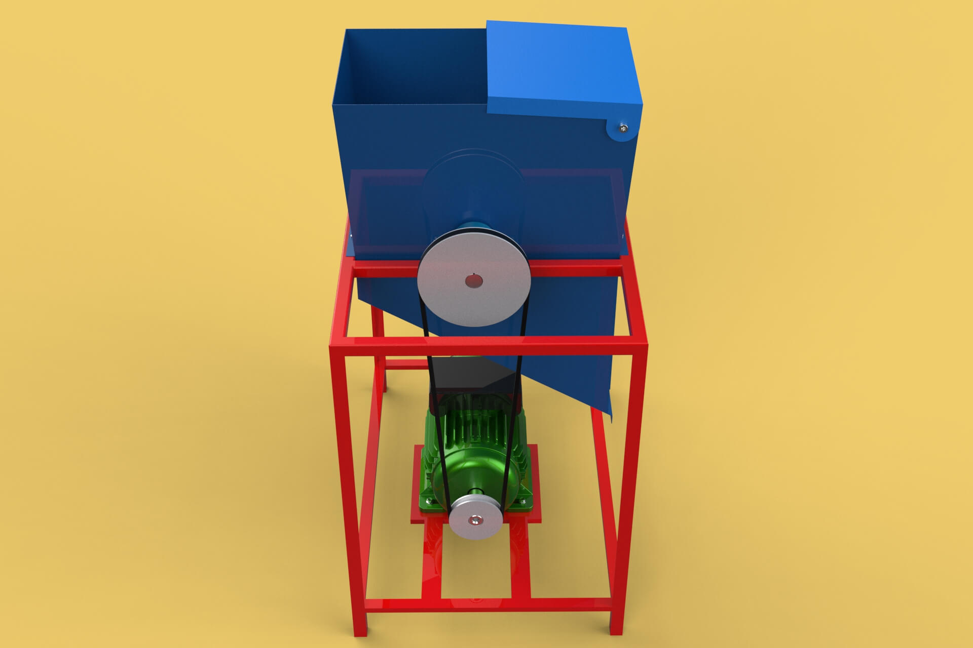 Electric Coconut Grating Machine Shredder Scraper Chopper - 3D Model by ...