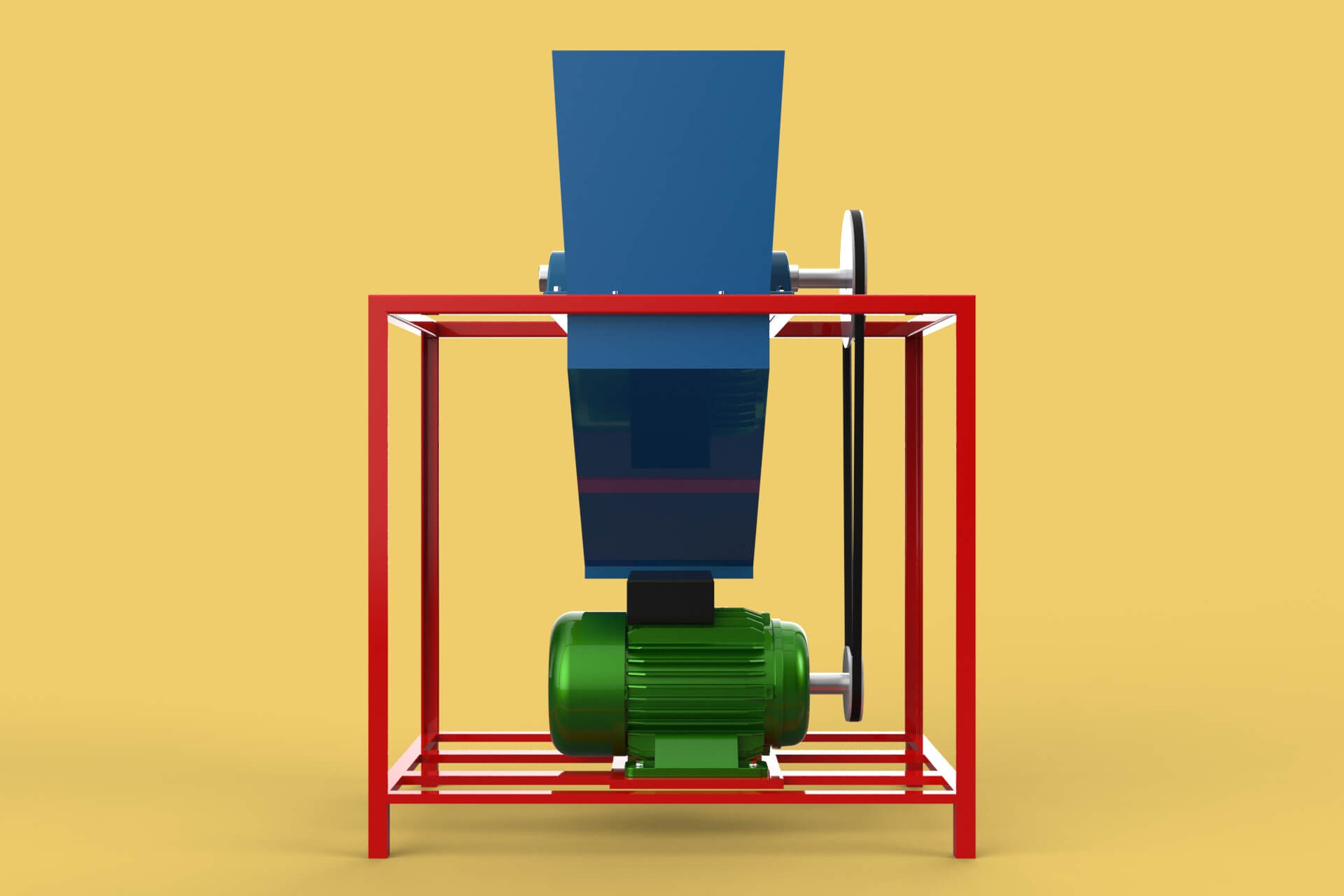 Electric Coconut Grating Machine Shredder Scraper Chopper - 3D Model by ...