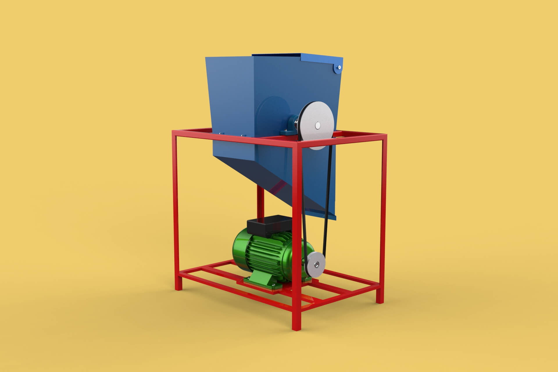 Electric Coconut Grating Machine Shredder Scraper Chopper - 3D Model by ...