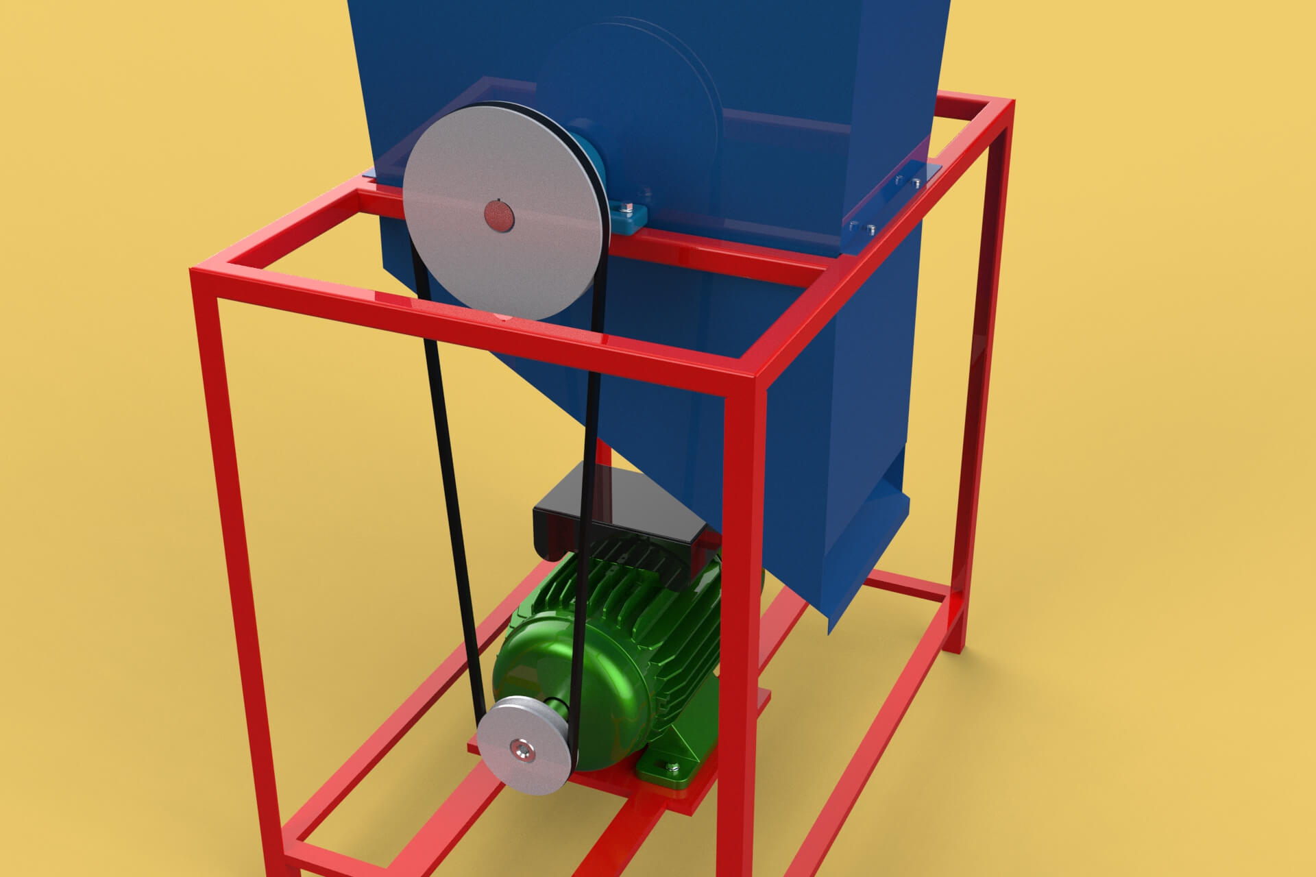 Electric Coconut Grating Machine Shredder Scraper Chopper - 3D Model by ...