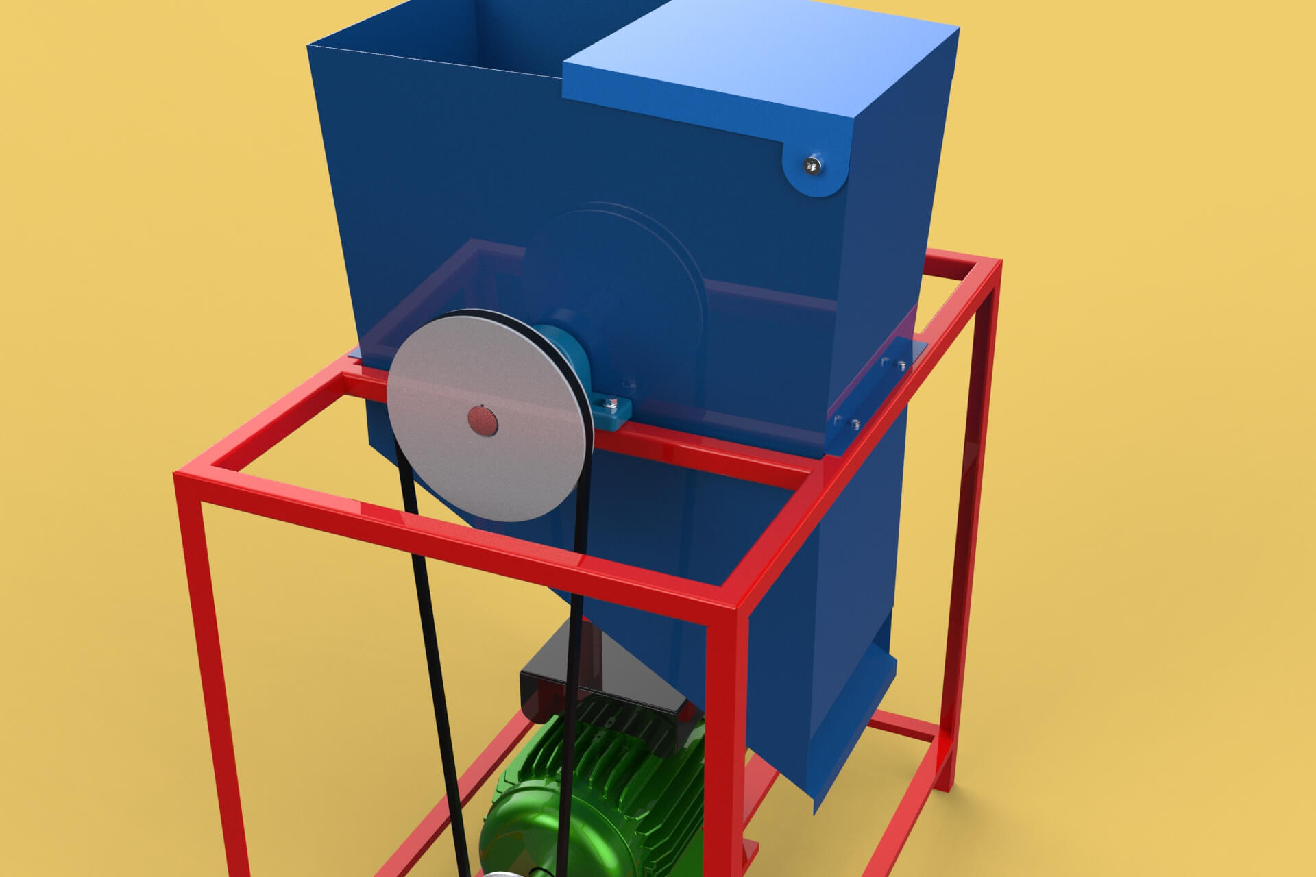 Electric Coconut Grating Machine Shredder Scraper Chopper - 3D Model by ...