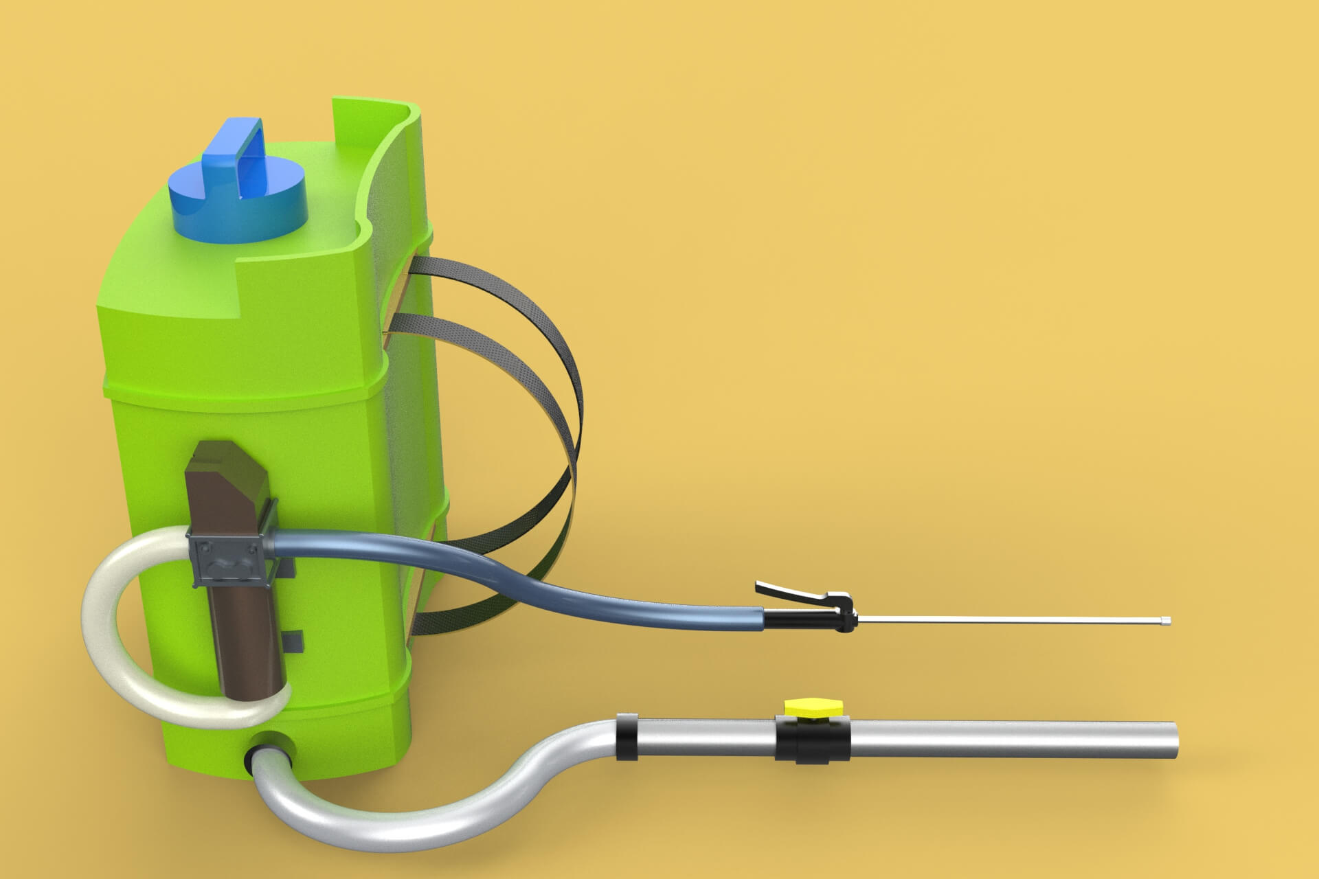 Electric Knapsack Garden Sprayer Backpack Fertilizer Spray - 3D Model ...