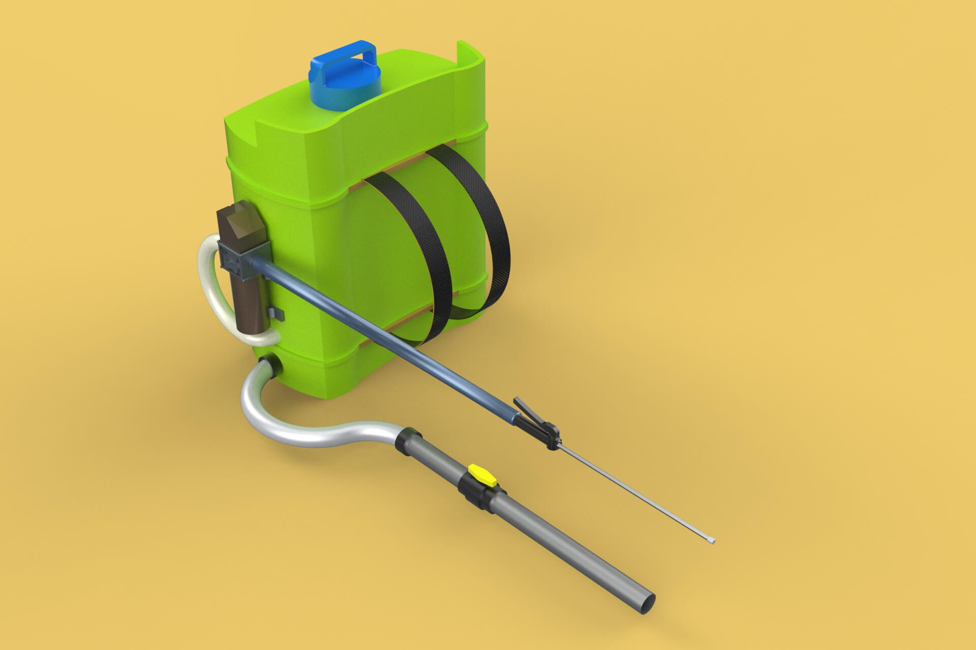 Electric Knapsack Garden Sprayer Backpack Fertilizer Spray - 3D Model ...