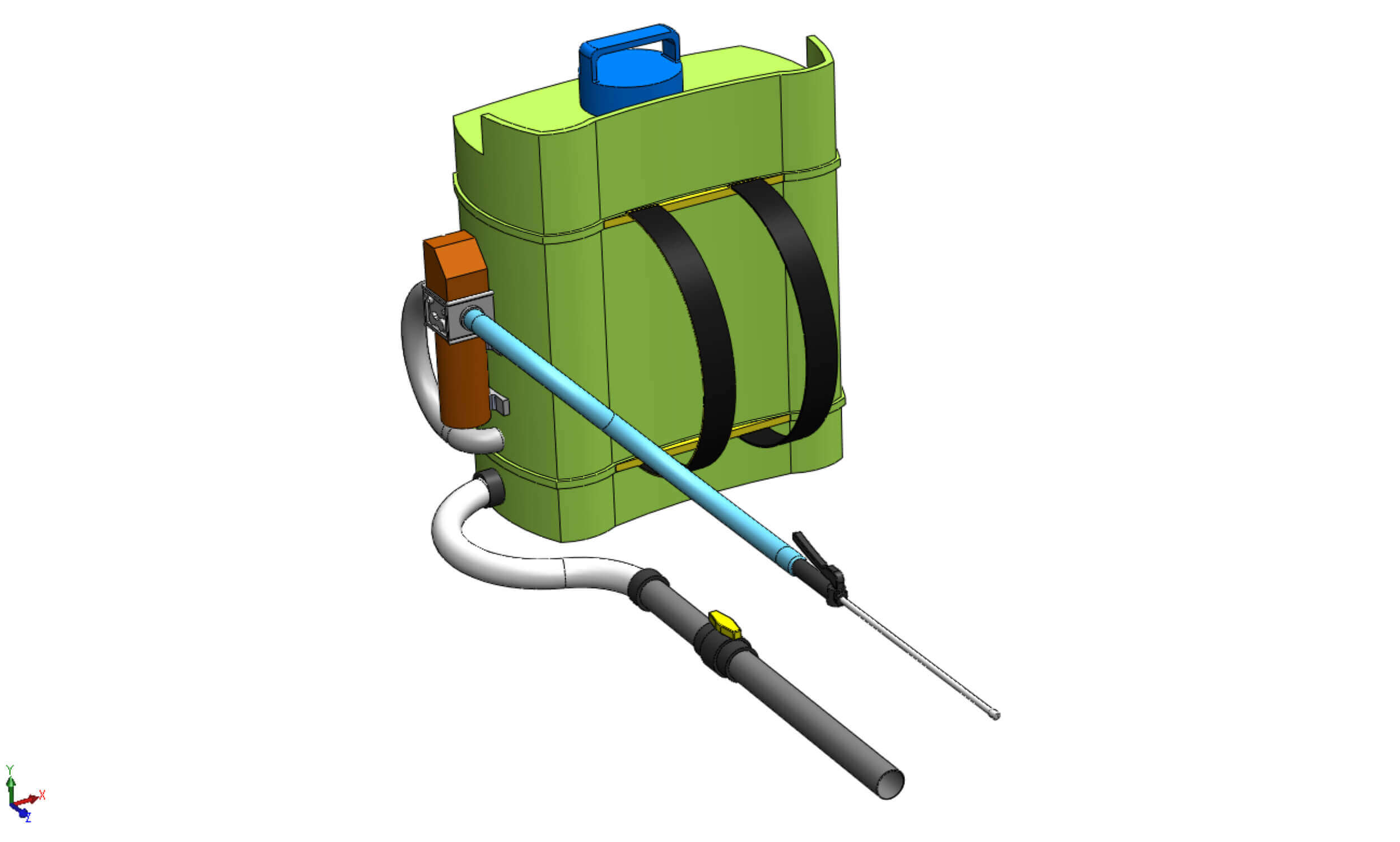 Electric Knapsack Garden Sprayer Backpack Fertilizer Spray - 3D Model ...