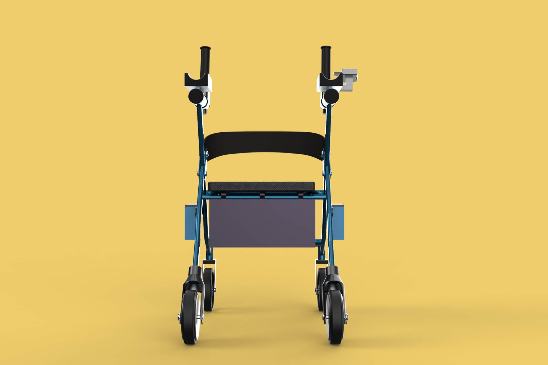 Electric Rollator Rolling Wheeled Walker Fold Walking Frame - 3D Model ...