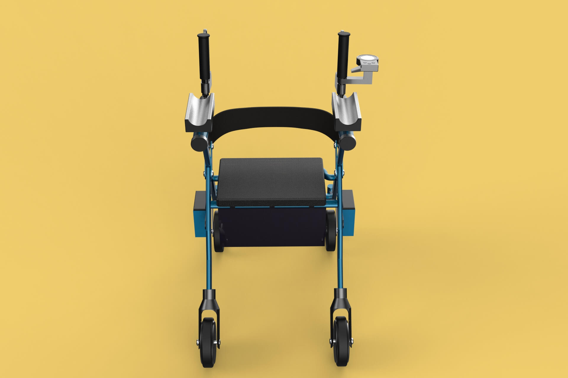 Electric Rollator Rolling Wheeled Walker Fold Walking Frame - 3D Model ...