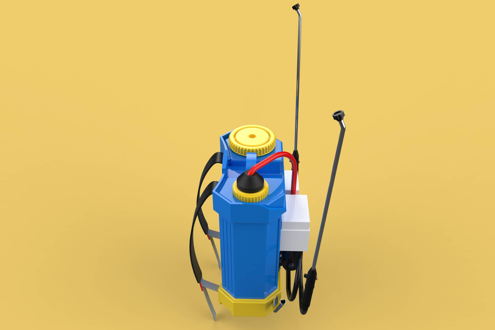Electric Sprayer Knapsack Backpack Tank Pump Motor Battery - 3D Model ...