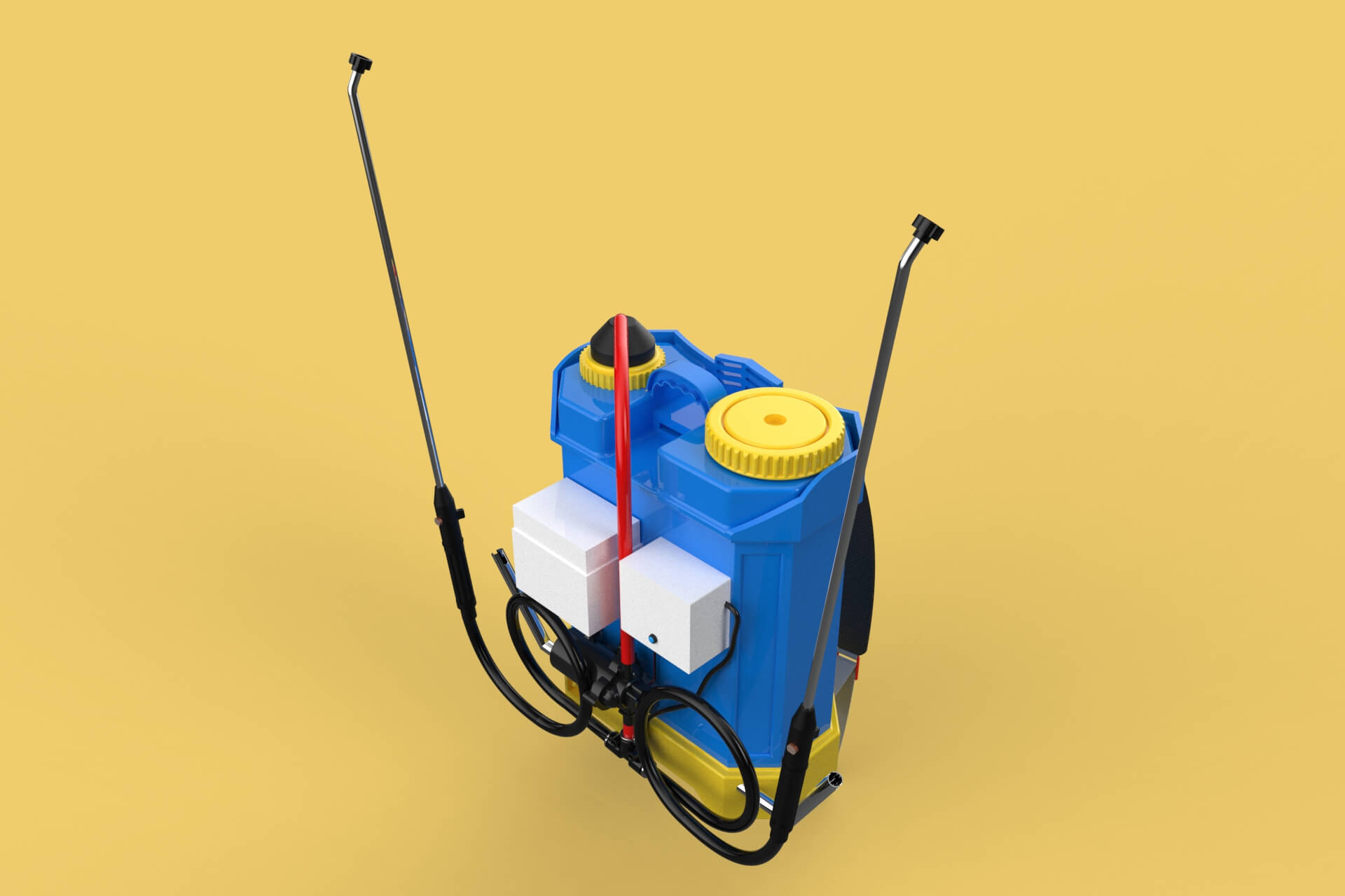 Electric Sprayer Knapsack Backpack Tank Pump Motor Battery - 3D Model ...