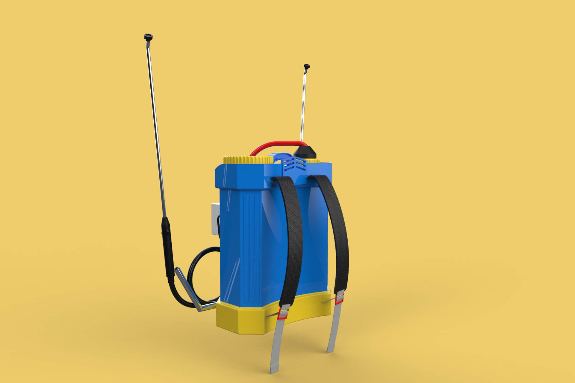 Electric Sprayer Knapsack Backpack Tank Pump Motor Battery - 3D Model ...